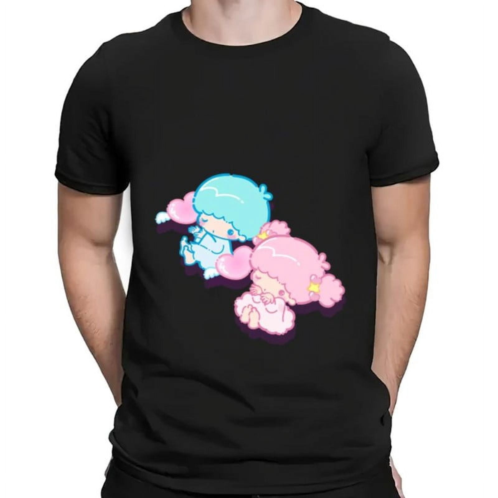 MINISO Sanrio Cute LITTLE T-TWIN STARS T Shirt Women Couple Combination ...