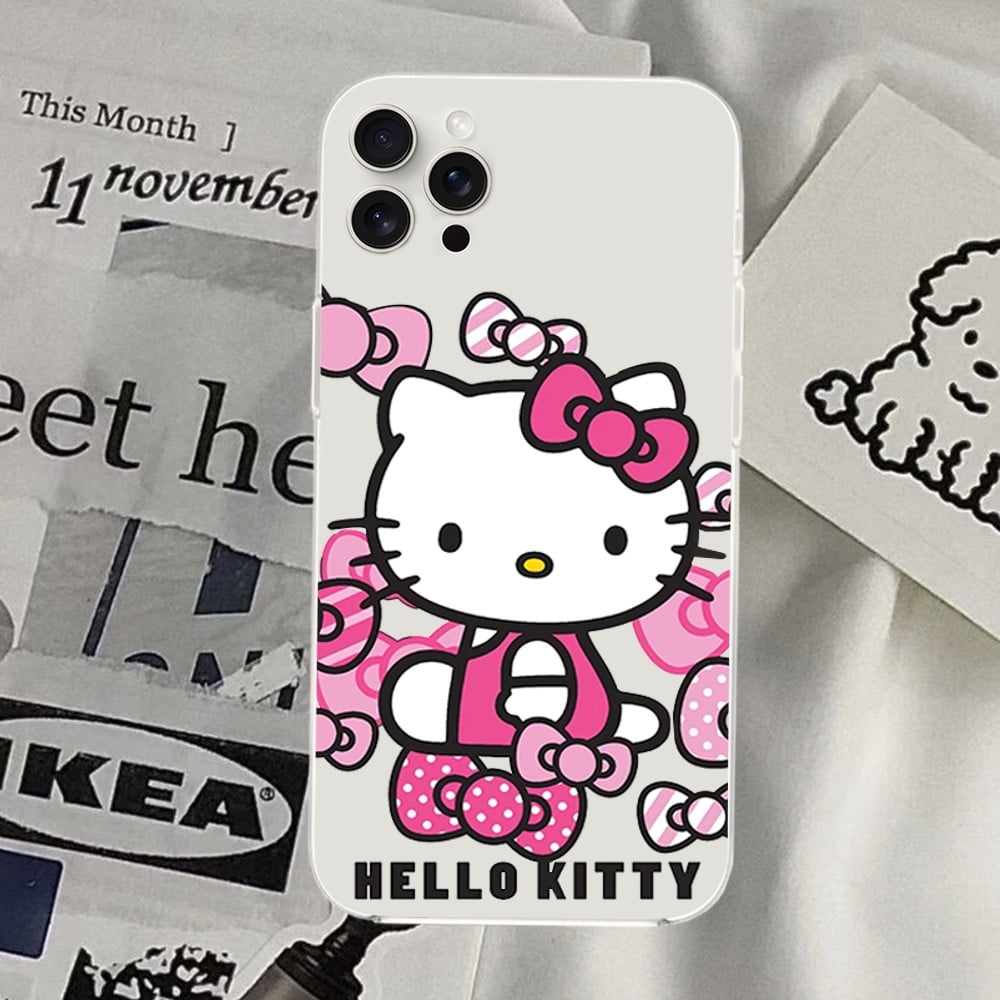 MINISO Sanrio H-Hello kitty Phone Case For iPhone Mini Plus 11 13 12 14 ...