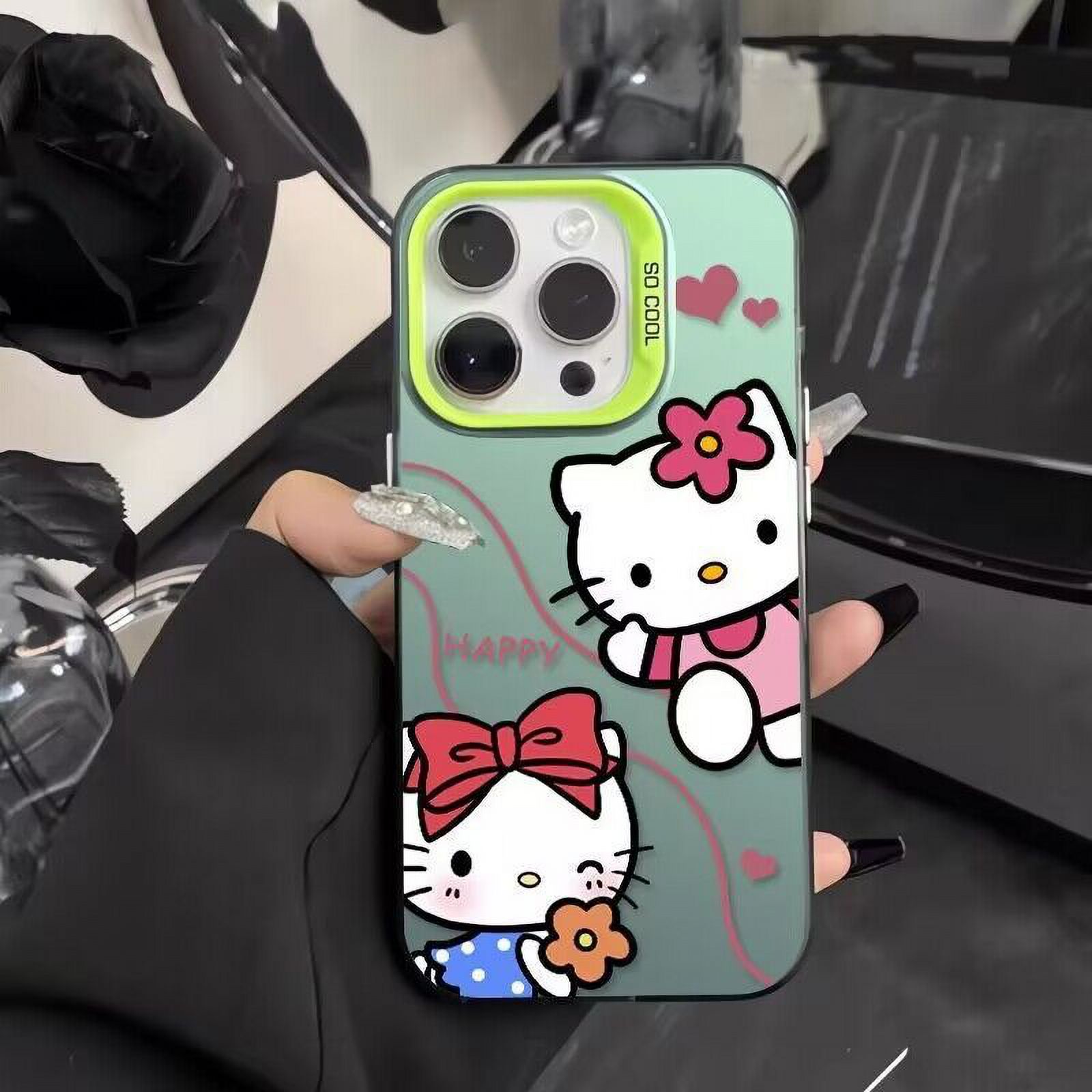 MINISO Sanrio Happy Hello Kitty Phone Case For iphone15 14 13 11 12 PRO ...