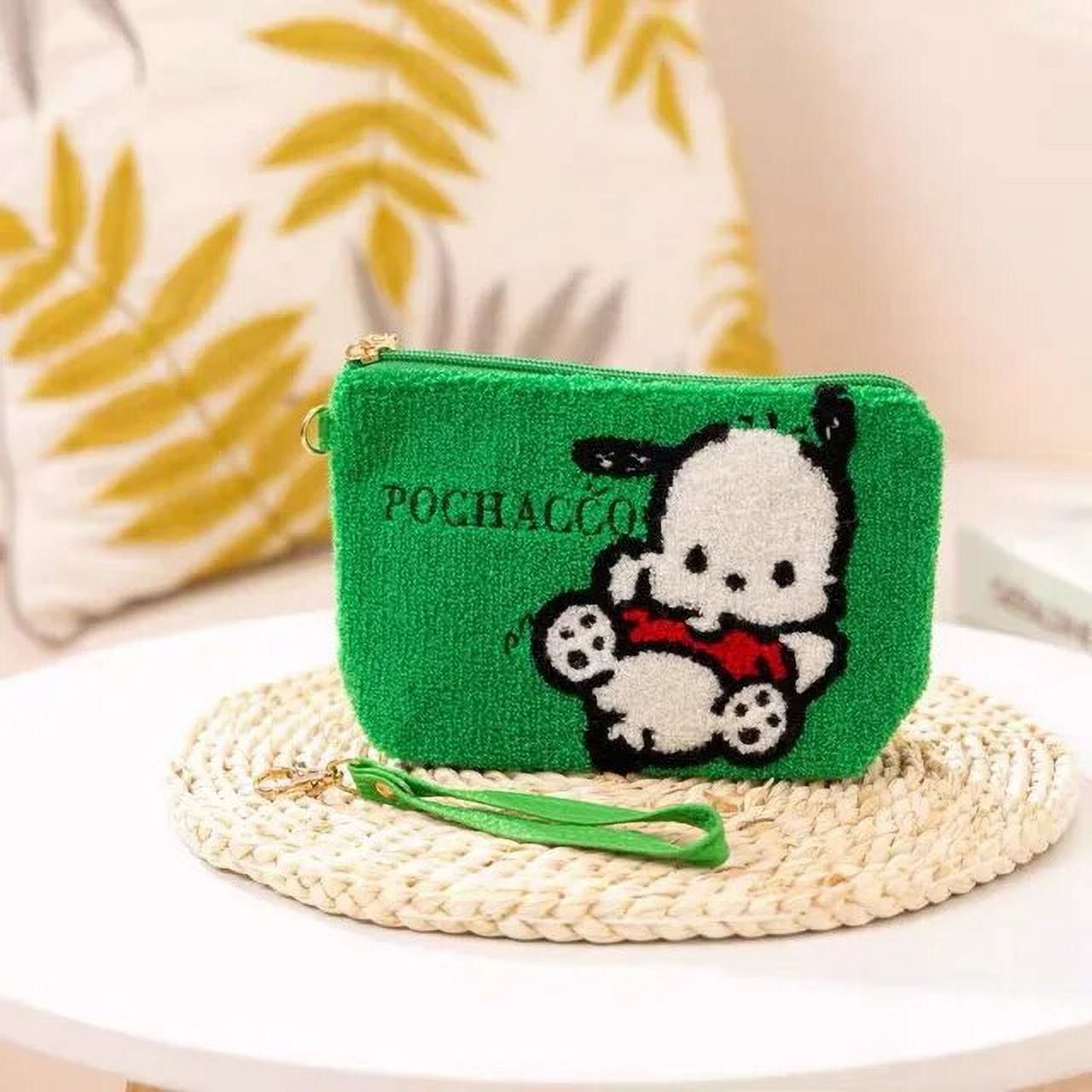MINISO Sanrio Kawaii Embroidery Makeup Bag Hello Kitty Kuromi Fashion ...