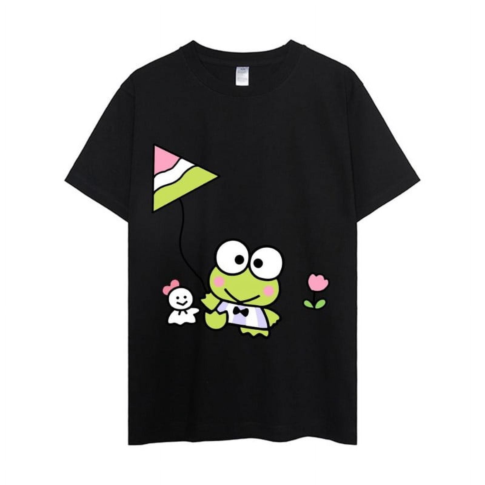 MINISO Sanrio Keroppi T Shirt Men Couple Combination Clothes Short ...
