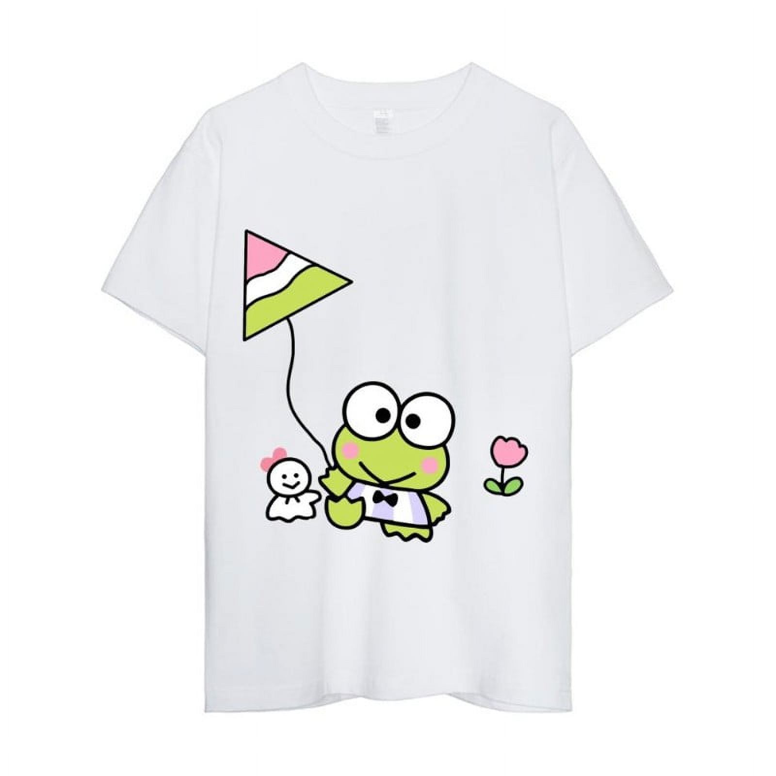 MINISO Sanrio Keroppi T Shirt Men Couple Combination Clothes Short ...