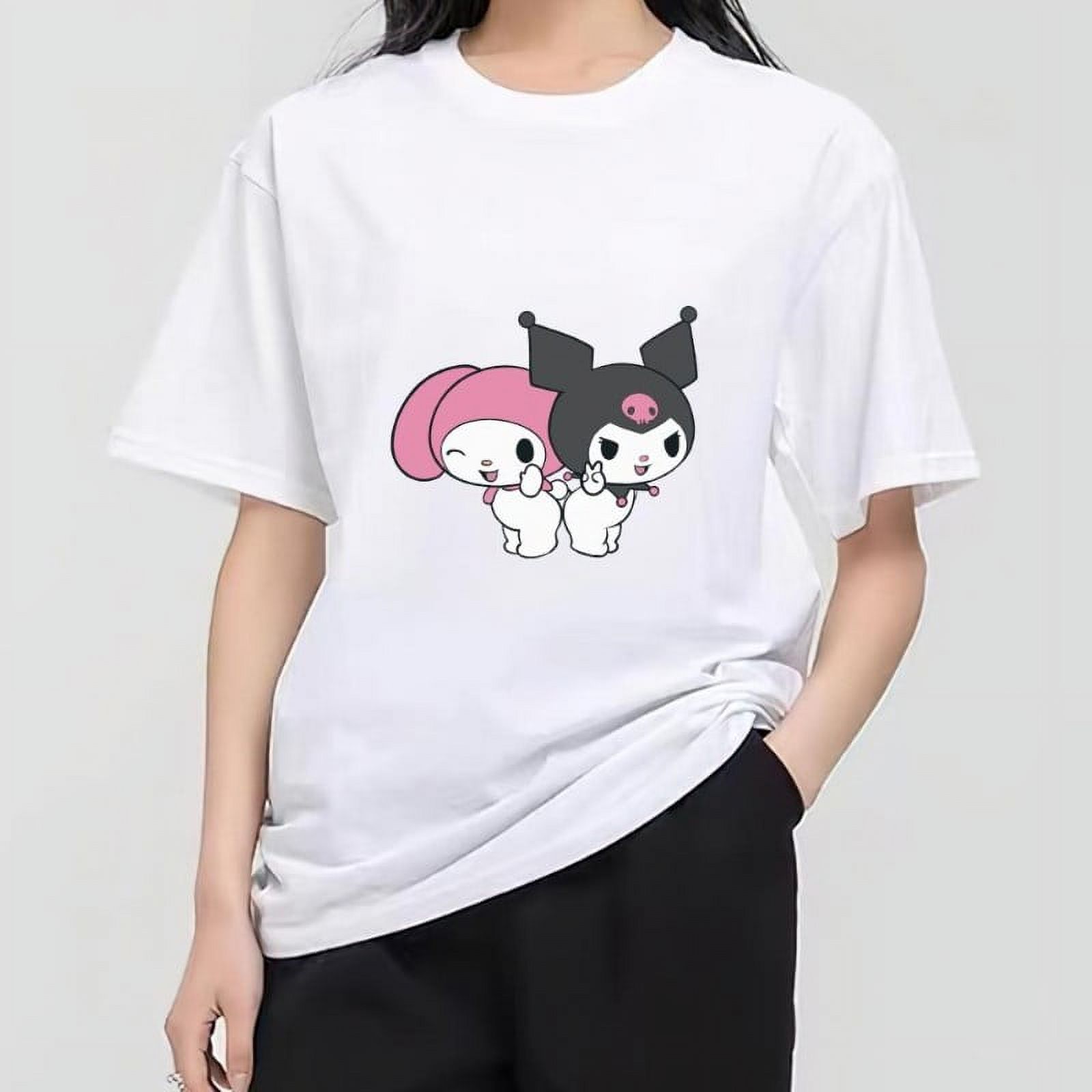 MINISO Sanrio My Melody T Shirt Women Couple Combination Clothes Short ...