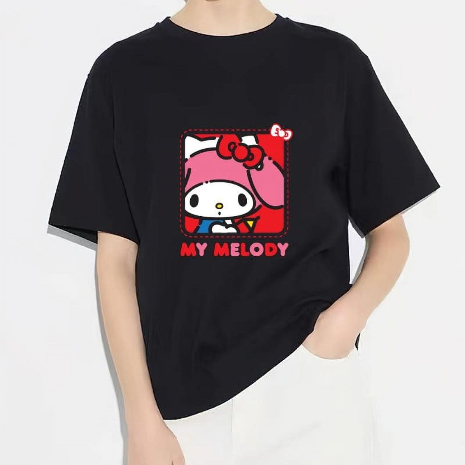 MINISO Sanrio My Melody T Shirt Women Couple Combination Clothes Short ...