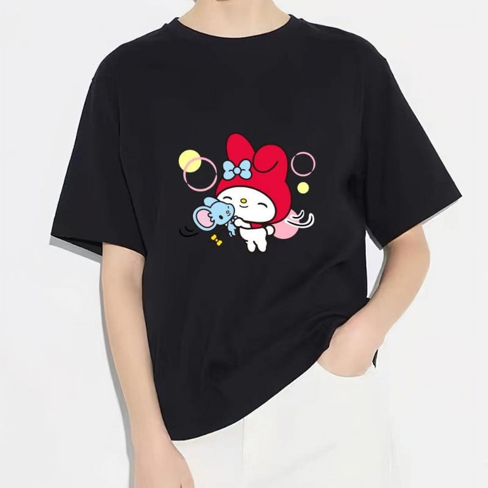 MINISO Sanrio My Melody T Shirt Women Couple Combination Clothes Short ...