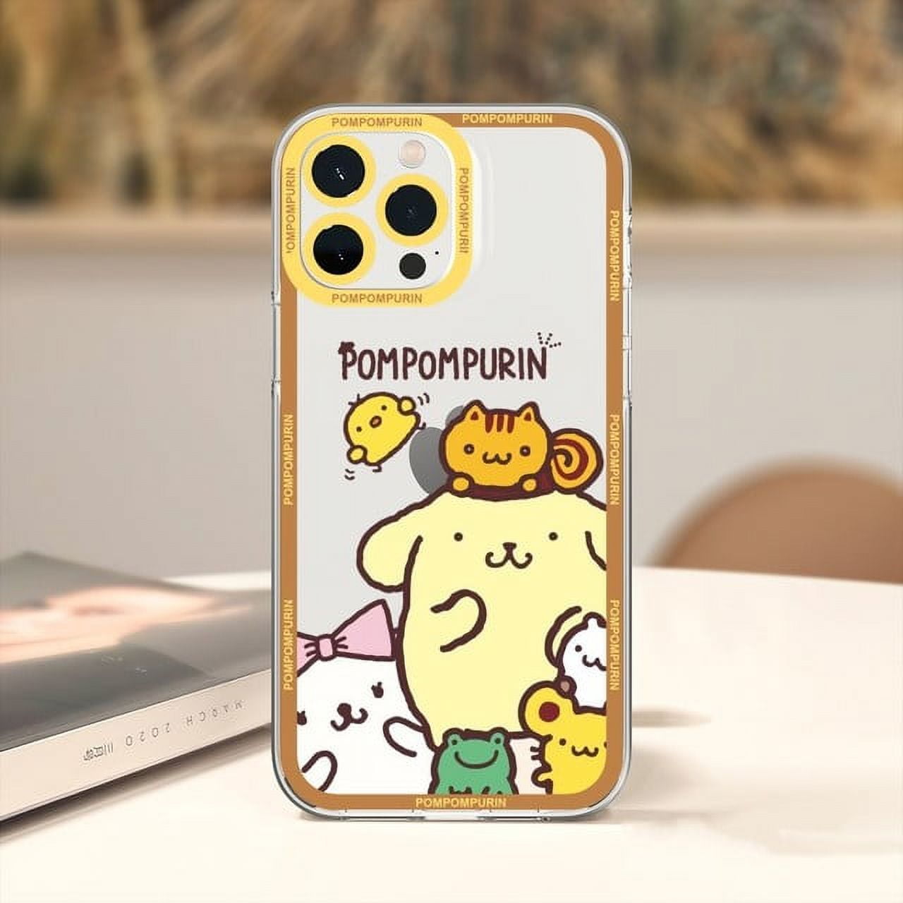 MINISO Sanrio Pom Pom Purin Phone Case For iPhone 11 12 Mini 13 14 15 ...