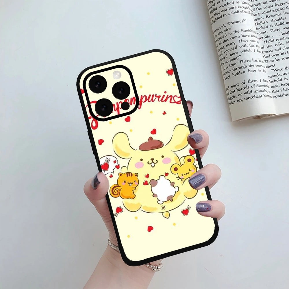 MINISO Sanrio Pom Pom Purin Phone Case For iPhone Mini 11 12 13 14 15 ...