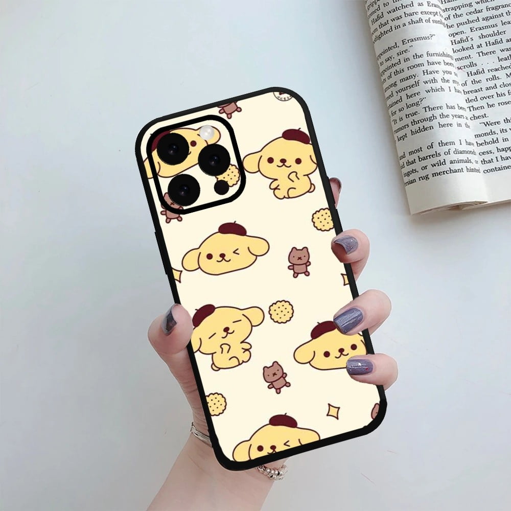 MINISO Sanrio Pom Pom Purin Phone Case For iPhone Mini 11 12 13 14 15 ...