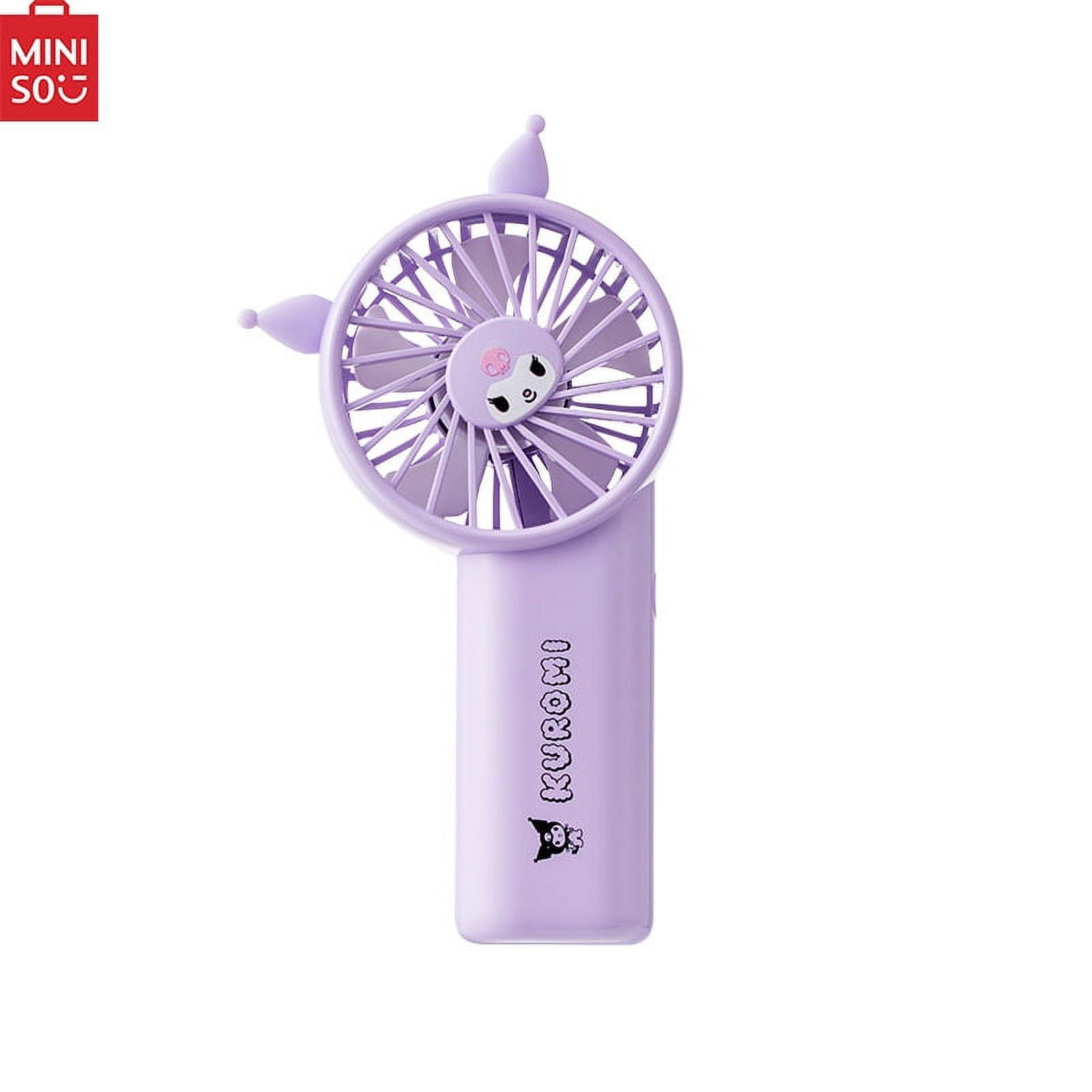MINISO Sanrio Series Melody Kuromi Yuki Dog Handheld Mini Fan Genuine ...