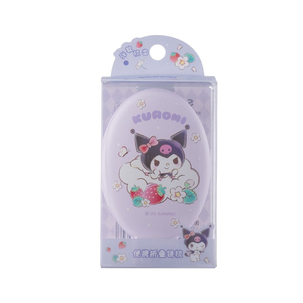 MINISO Sanrio Strawberry Portable Folding Mirror Comb Kawaii Touch-up ...