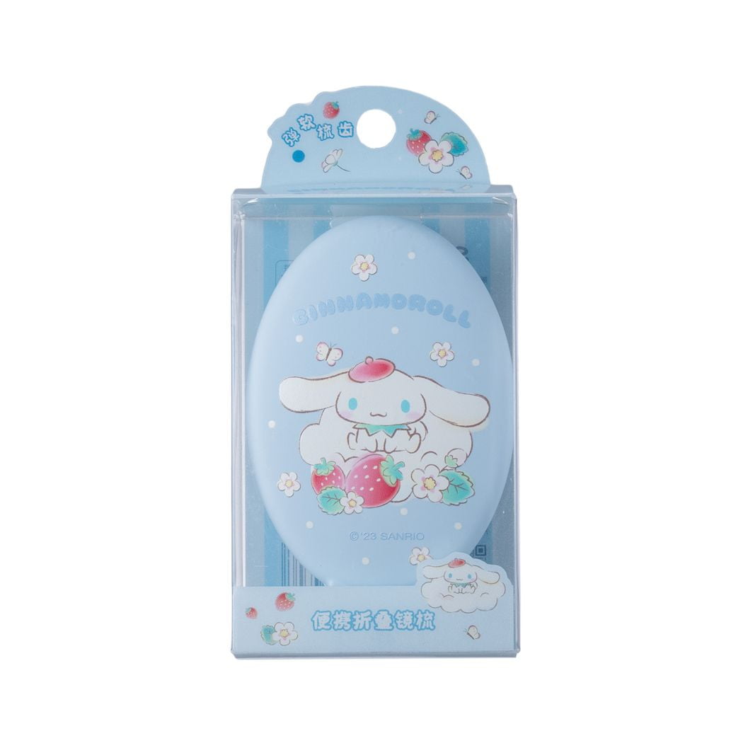 MINISO Sanrio Strawberry Portable Folding Mirror Comb Kawaii Touch-up ...