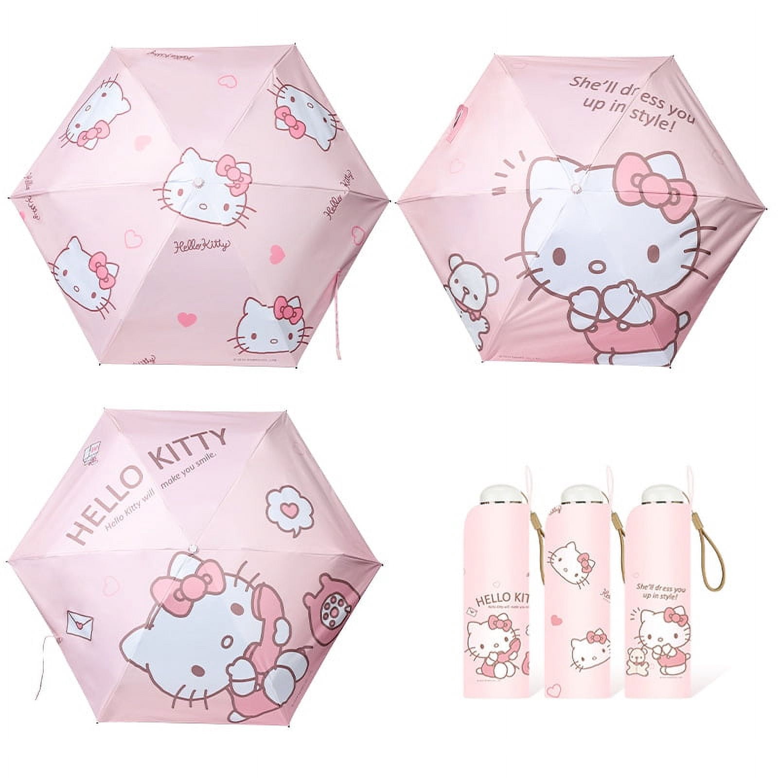 MINISO Sanrio Umbrella Cinnamoroll Vinyl Sunscreen Mini Pocket Rain or ...