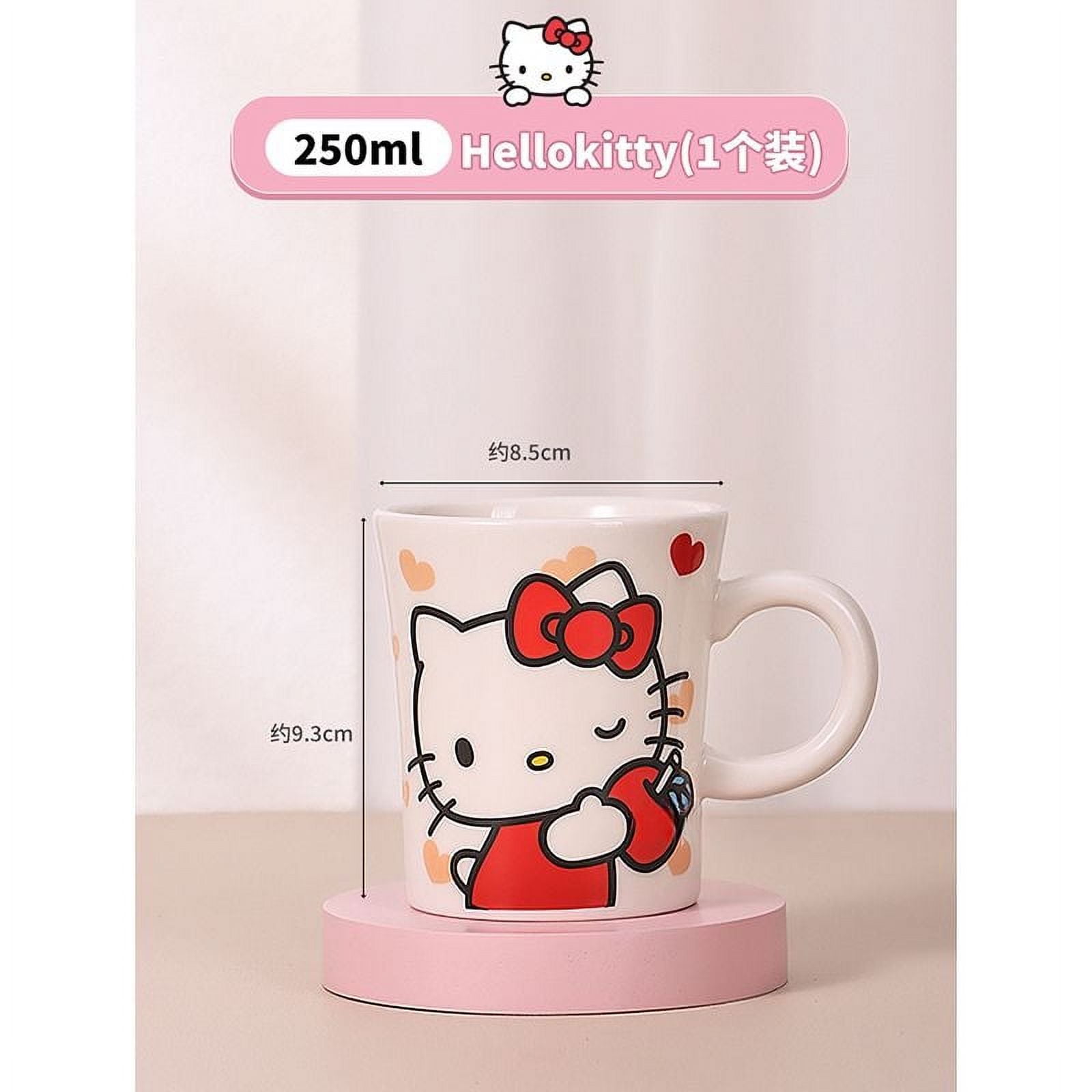MINISO Sanrio cute Hello Kitty Mug Ceramic Cute Beautiful Girls Home ...