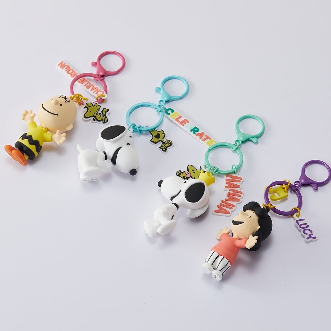 1*MINISO Snoopy, Charlie Brown & Lucy Keychain Blind Box - Celebrate ...