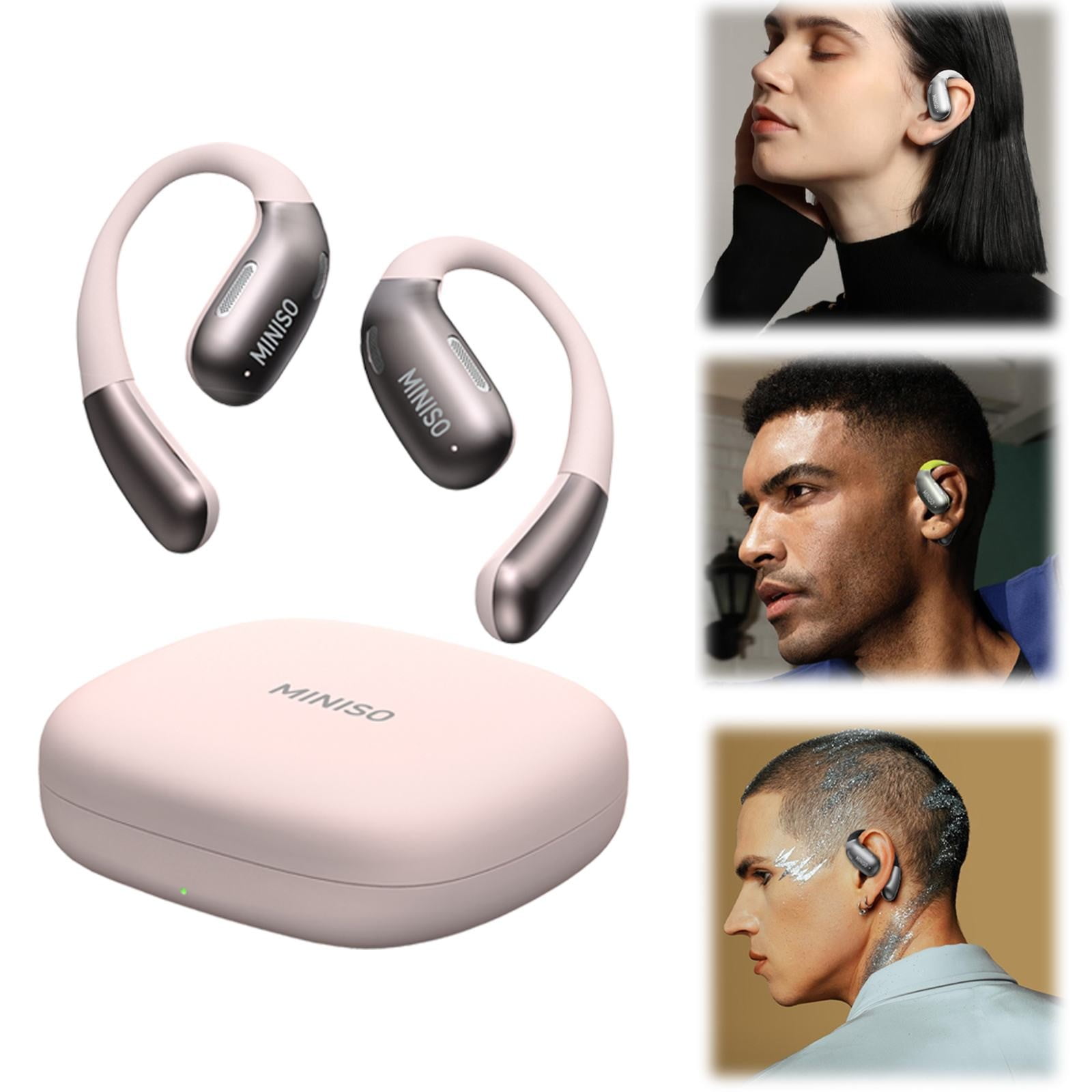 MINISO X28 AI Translation Open Ear Wireless Bluetooth OWS Support 150 ...
