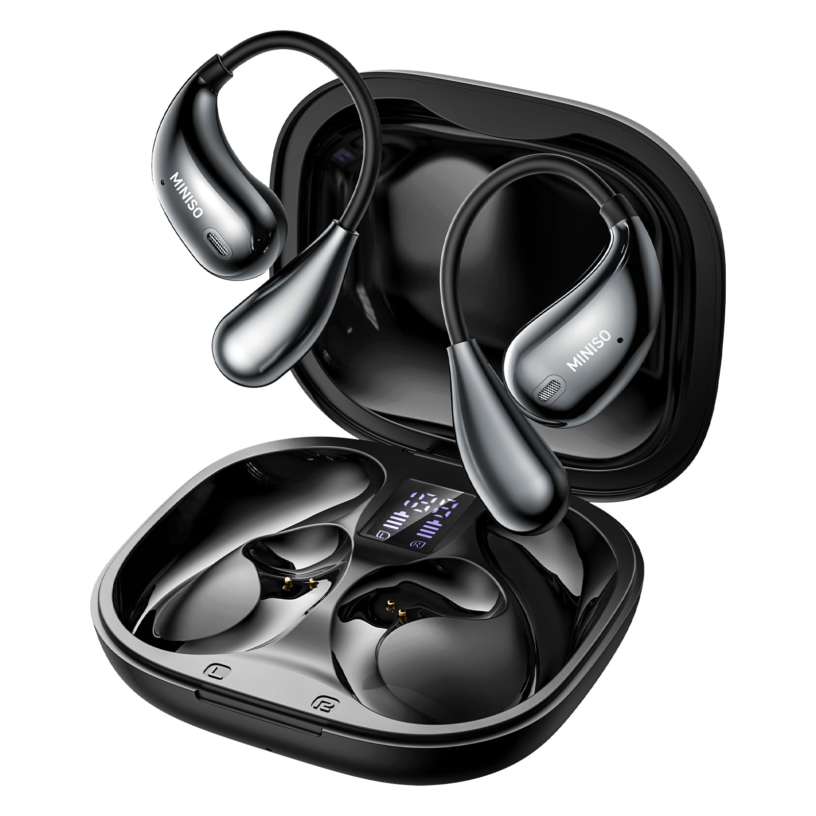 MINISO X33 AI Translation Wireless Earbuds Open Ear Earbuds Sound Long ...