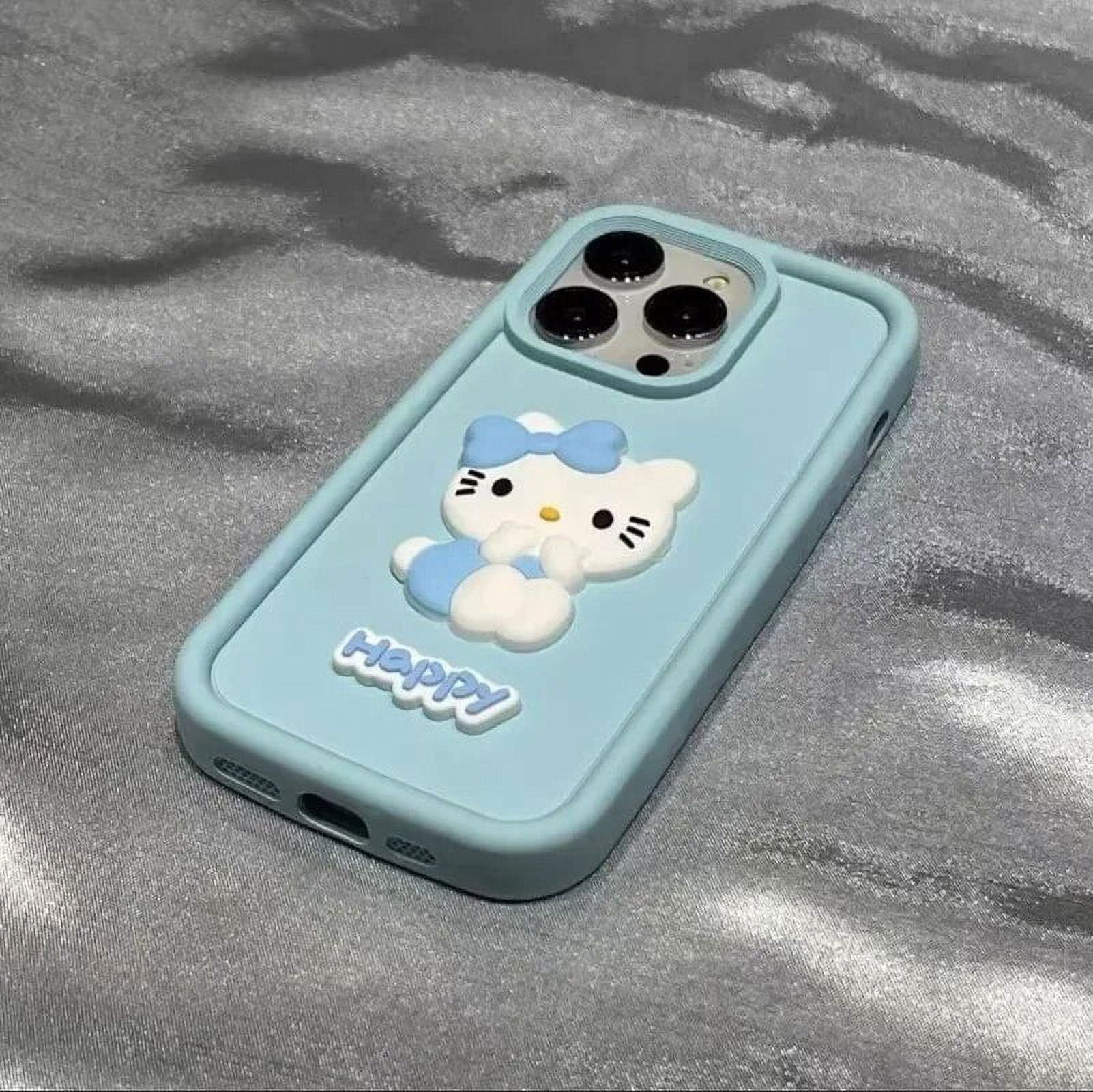 MINISO original Hello Kitty Cartoons IPhone15 Mobile Phone Case Silica ...