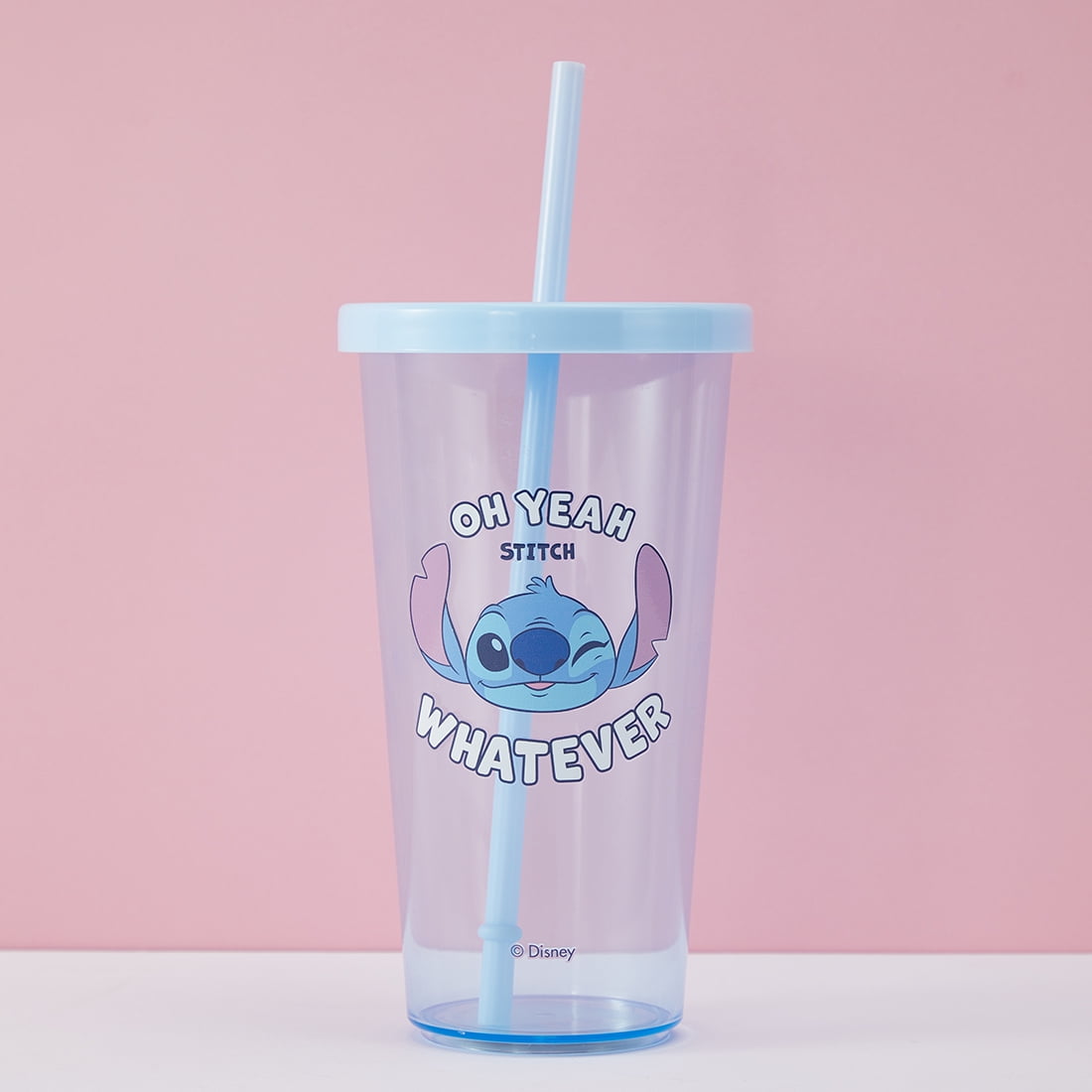 MINISO x Disney Lilo & Stitch "Oh Yeah Stitch Whatever" Tumbler with ...