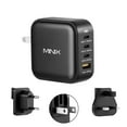 MINIX NEO P3 100W Turbo 4-Port GaN Wall Charger, 3 x USB C port Fast ...