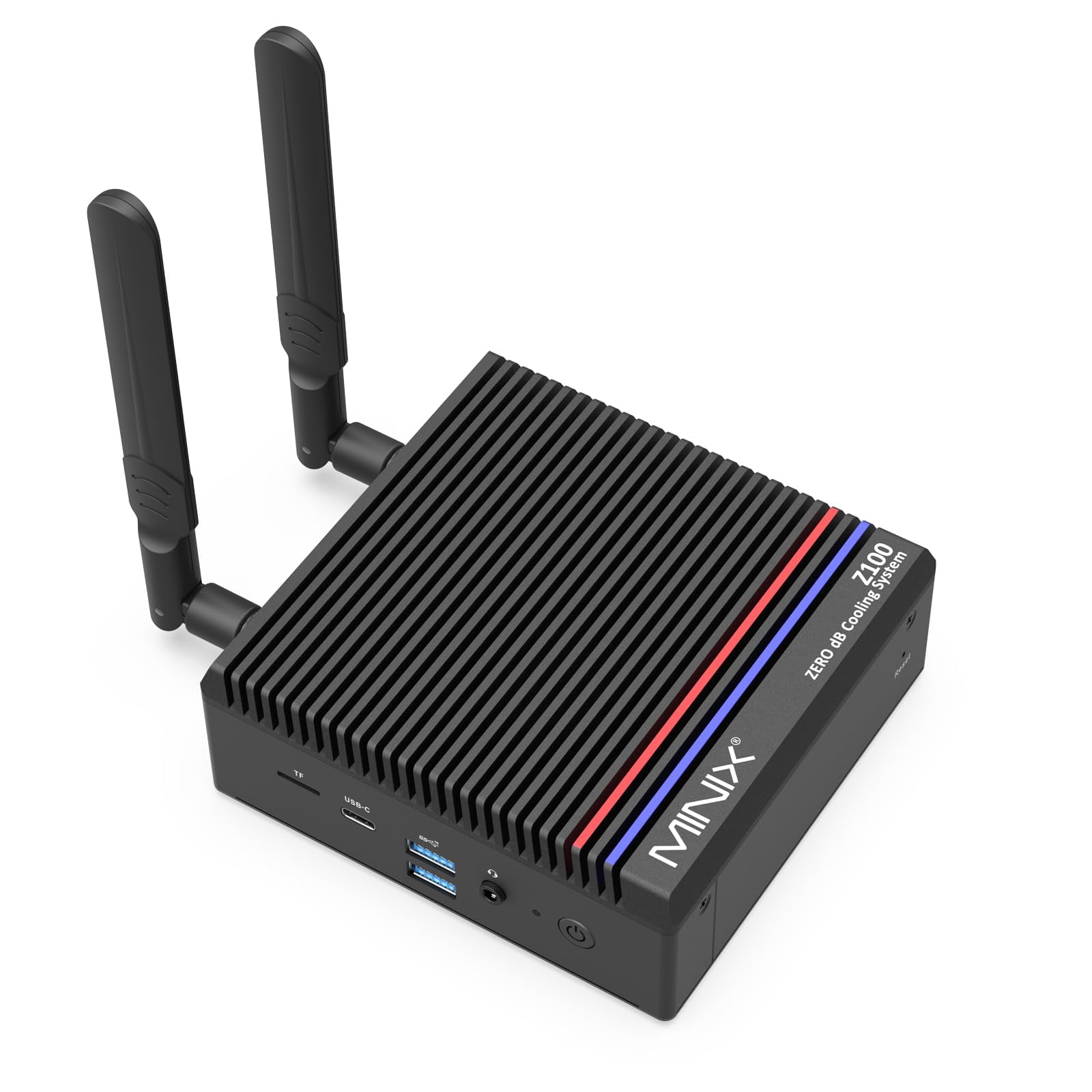 MINIX Z100-0dB Fanless Mini SSF20 PC, Intel 12th N100, 8GB DDR4, 256GB ...