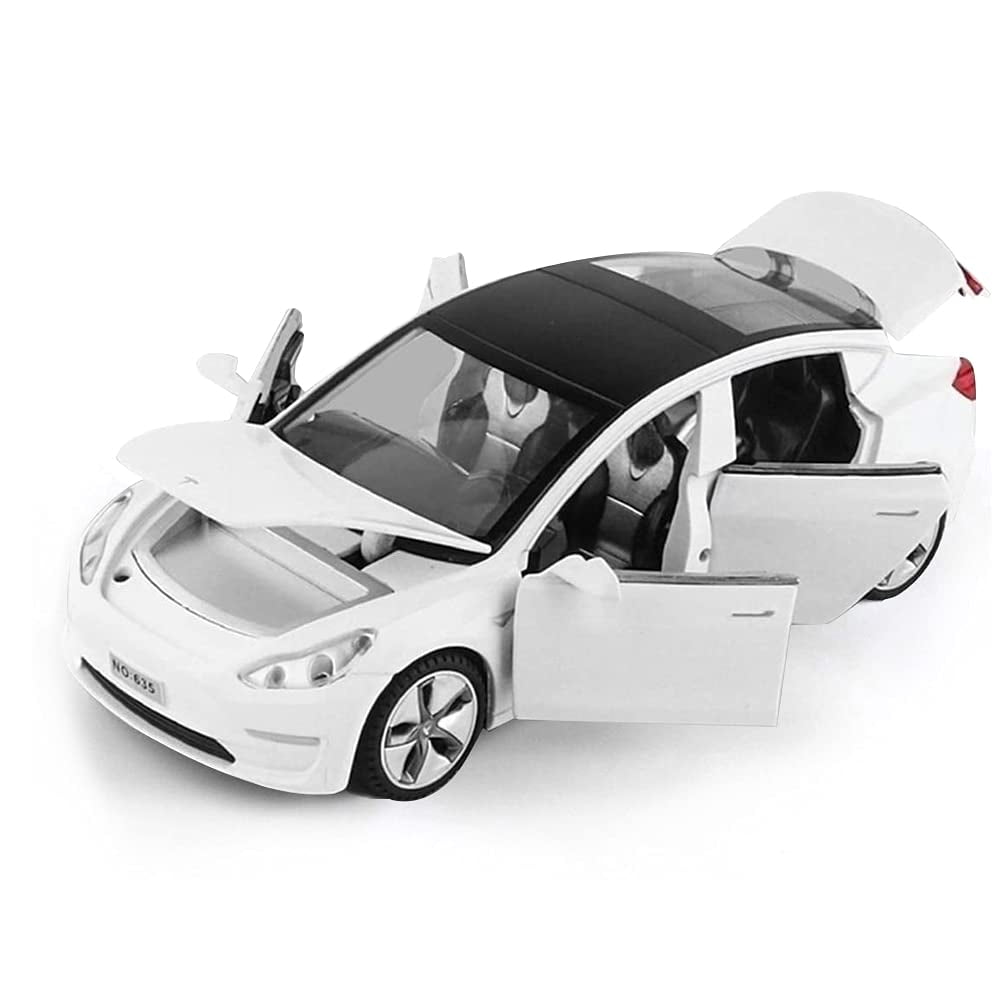 MINKUROW 1:32 Scale Model 3 Car Toy Pull Back with Sound and Light ...