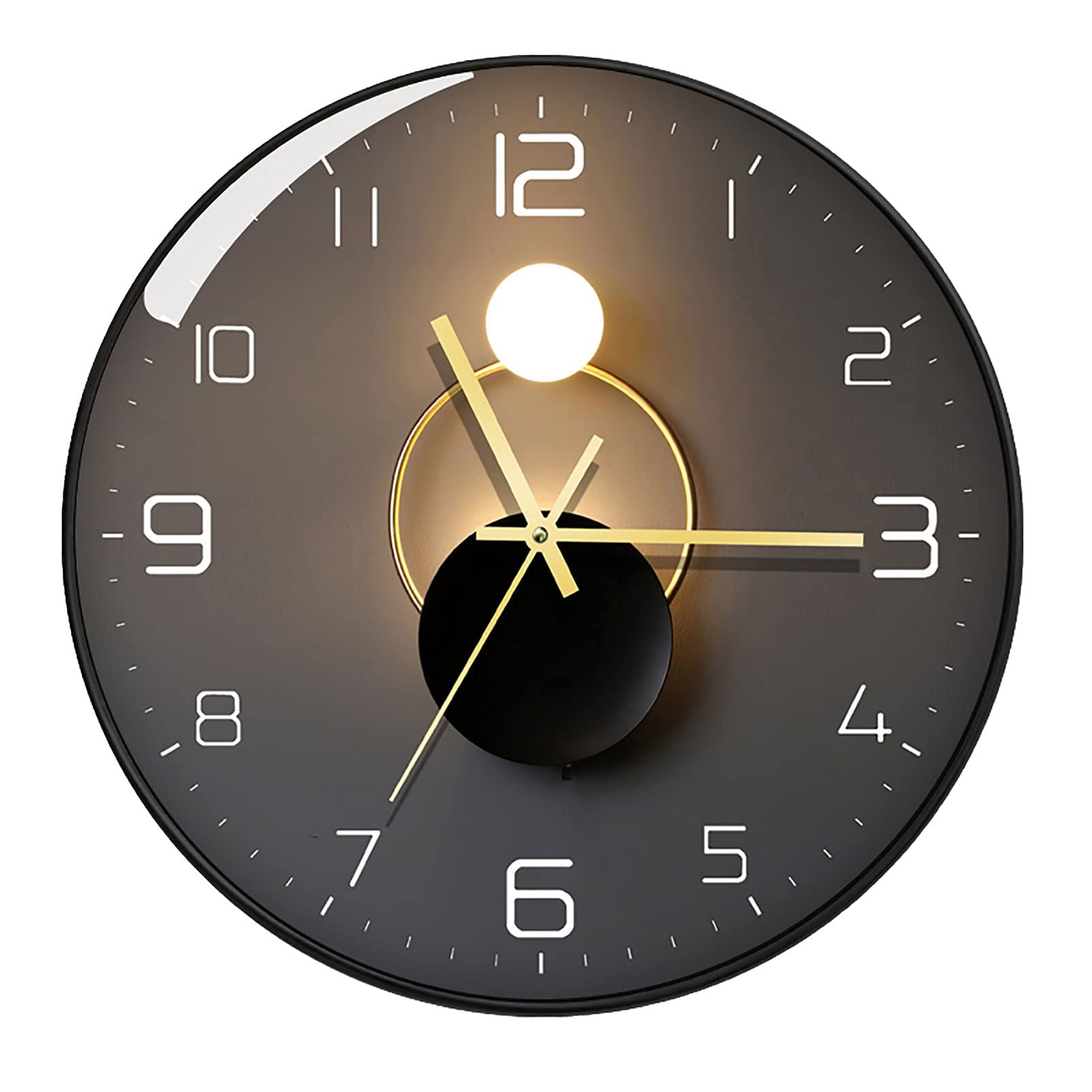 MINKUROW 12 Inch Silent Wall Clocks for Living Room Kitchen Modern Design Wall Clocks 30 cm ...