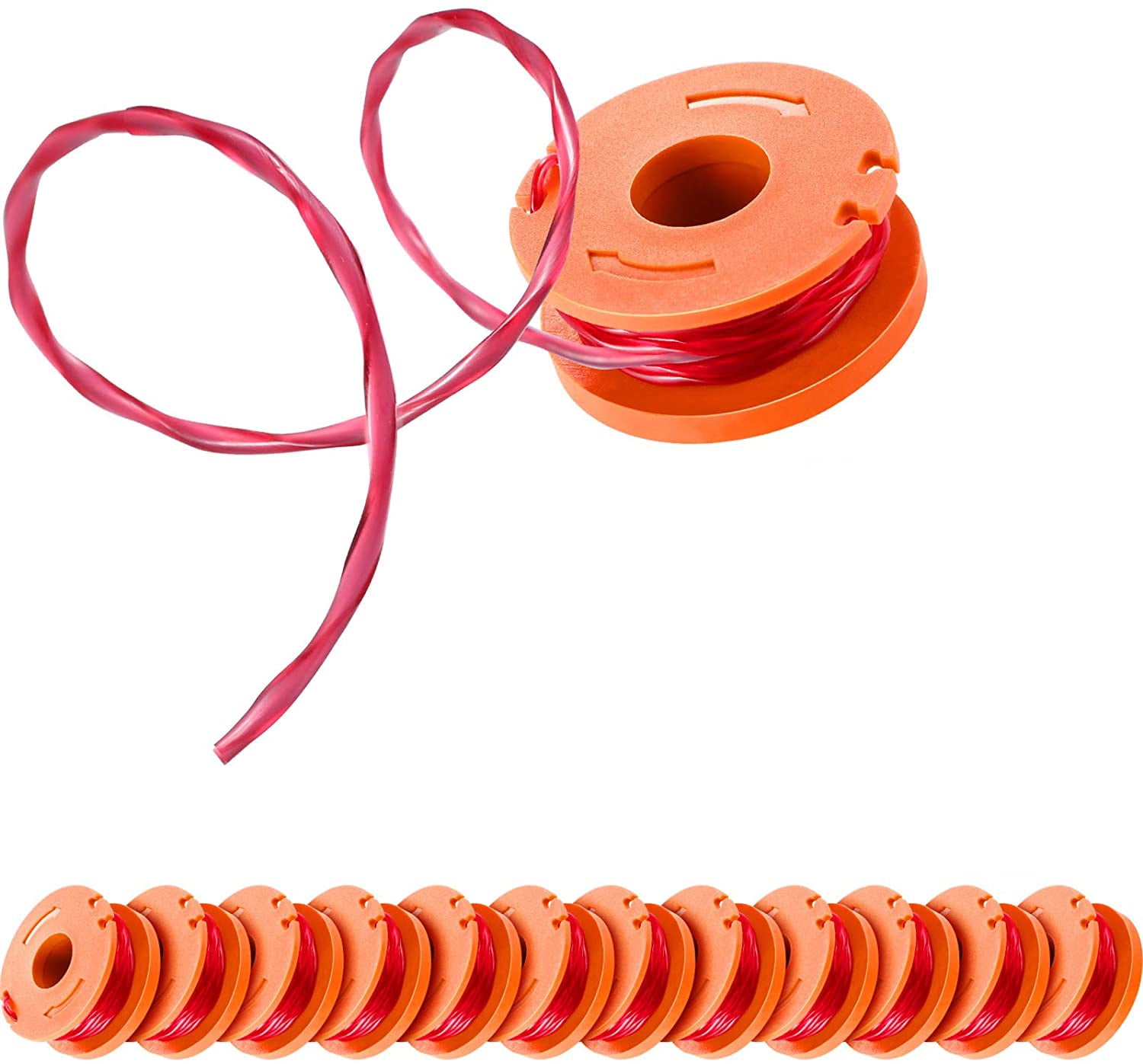 MINKUROW 12 Piece Line Trimmer Replacement Trimmer Spool Line & 3 Piece ...