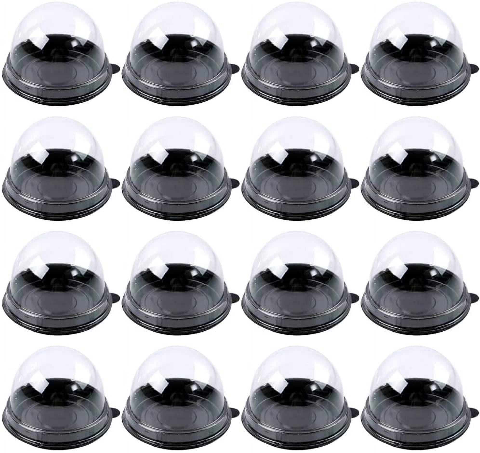 MINKUROW 200pcs Clear Plastic Mooncake Boxes Mini Cupcake Boxes Cookie ...