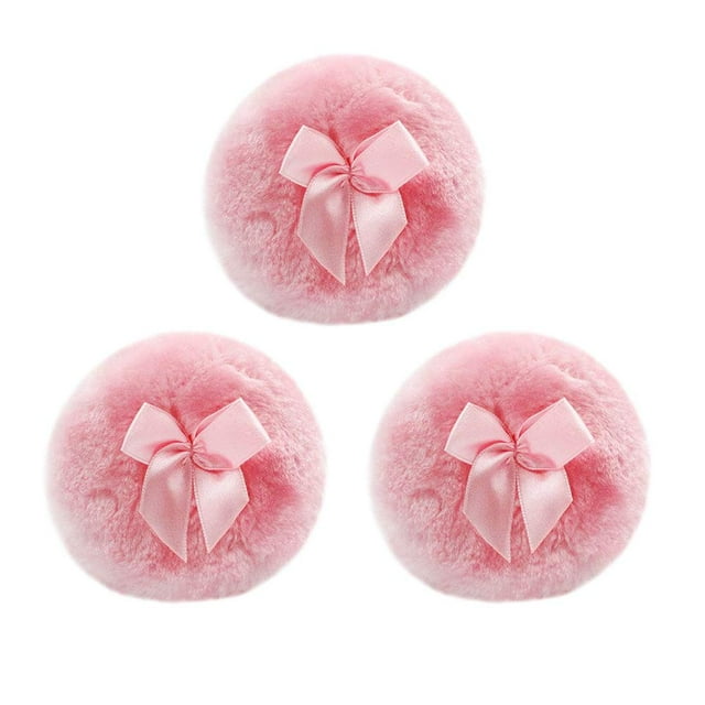 MINKUROW 3 Pcs Powder Puff For Body Power Ultra Soft Plush Fluffy ...