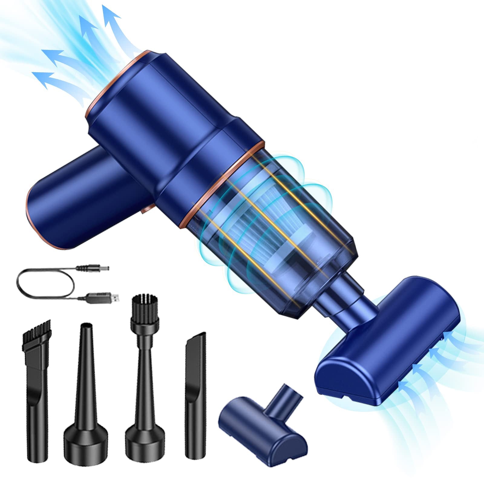 MINKUROW 3-in-1 Keyboard Vacuum Cleaner,Air Duster with Keyboard ...