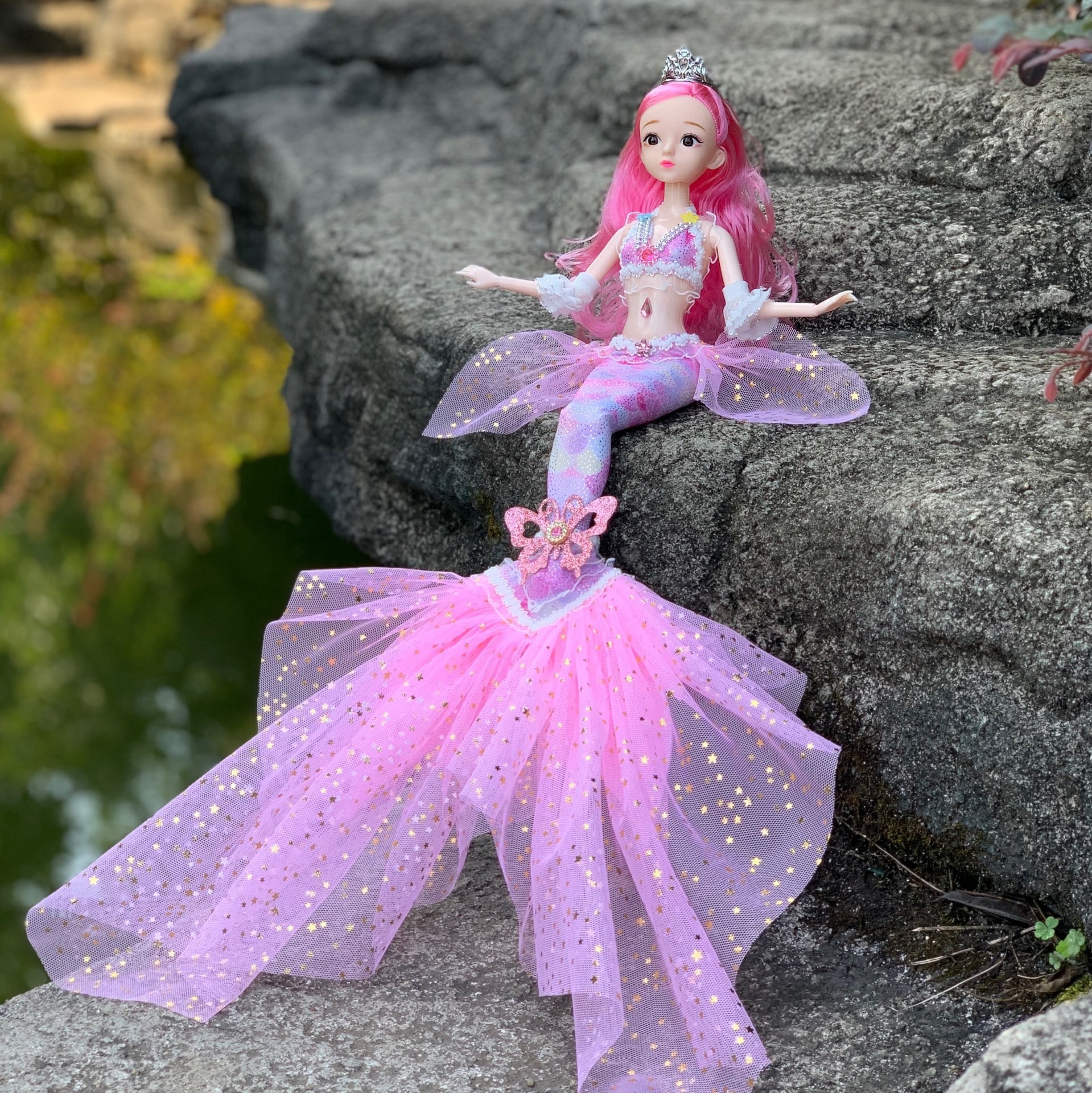 MINKUROW 50CM Mermaid Doll Clothes Dolls Baby Girl Doll Toys for Girls ...