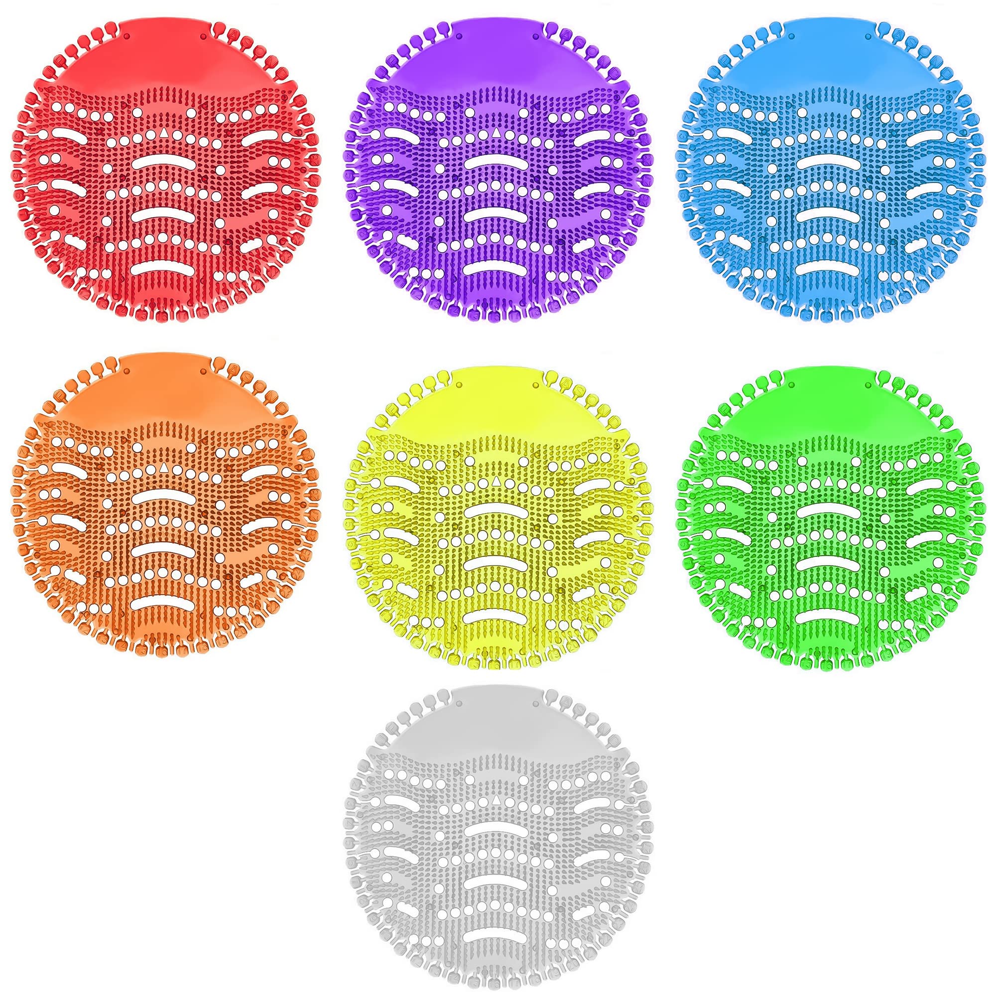 MINKUROW 7 Pack Urinal Screens Deodorant,Urinal Screen,Splash Proof ...