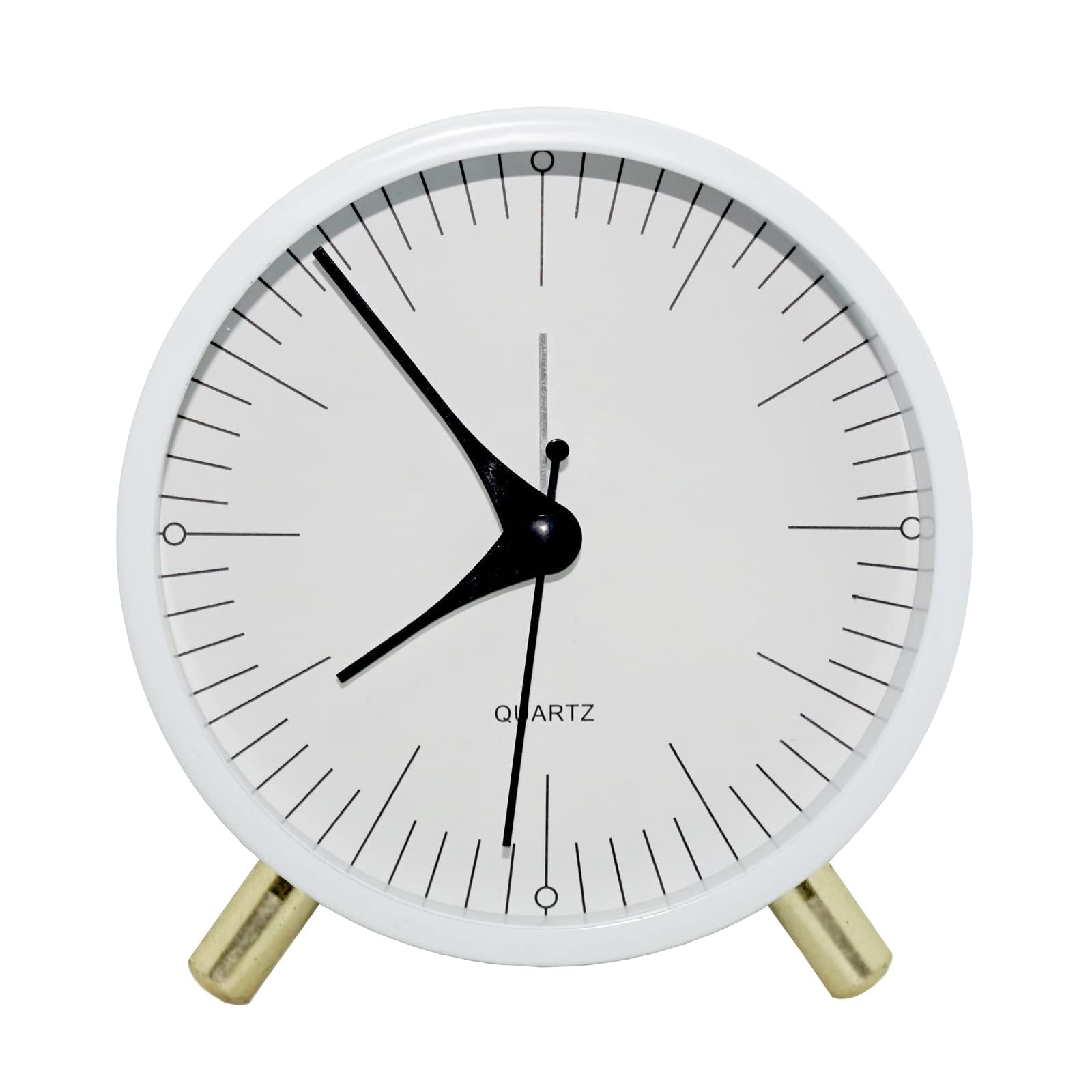 MINKUROW Alarm Clock with Backlight,4.5 inches Bedside Analog Non ...