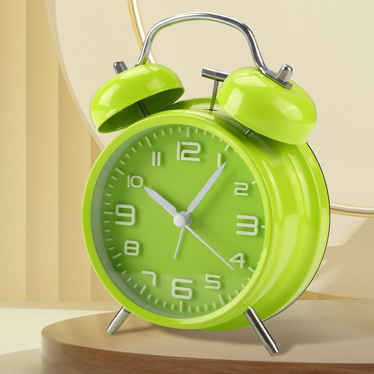 MINKUROW Alarm Clock for Heavy Sleepers Adults,4 Inches Metal Twin Bell ...