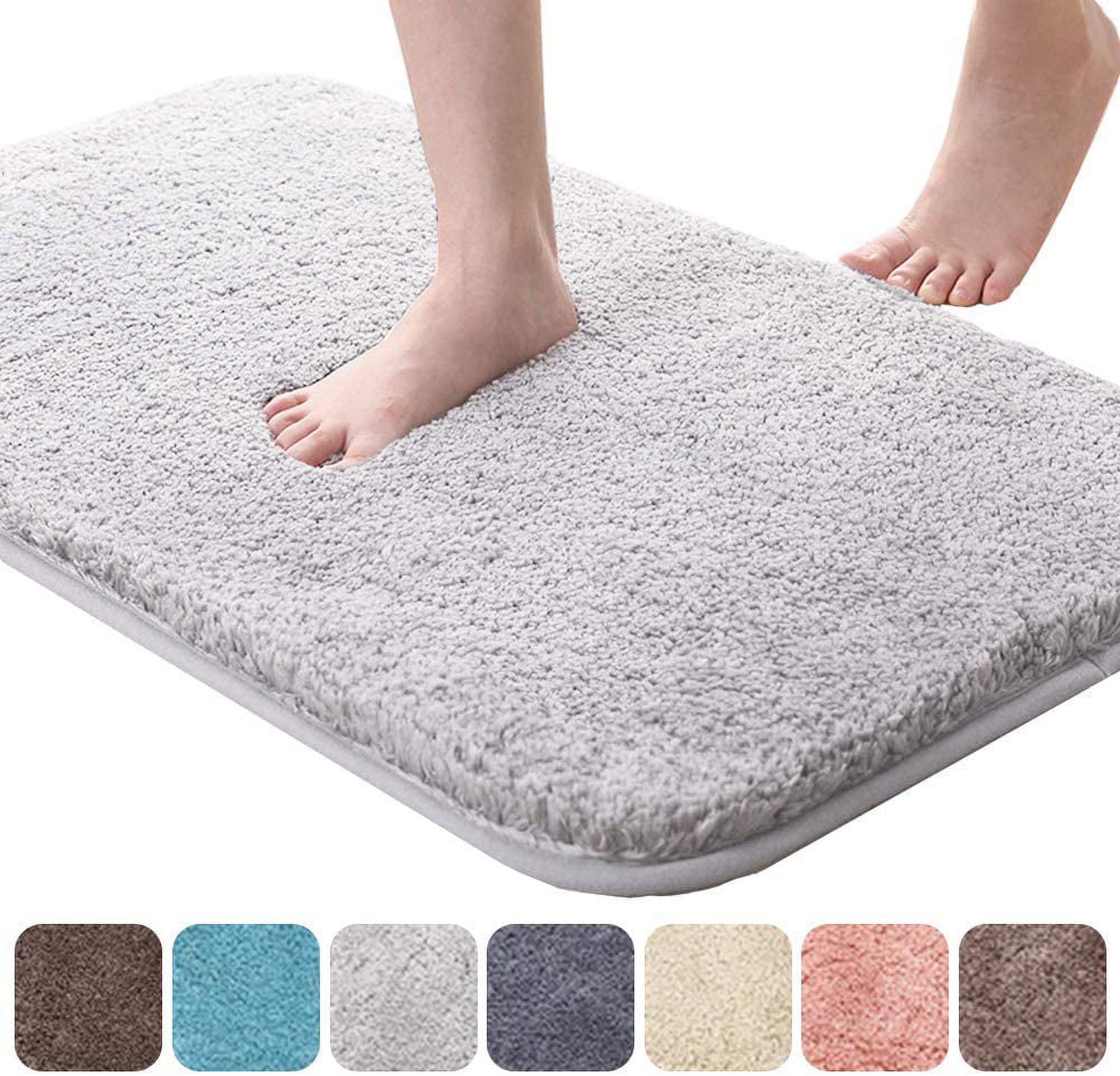 MINKUROW Bath Mat Non-Slip Bath Rugs With Water-Absorbing Soft ...
