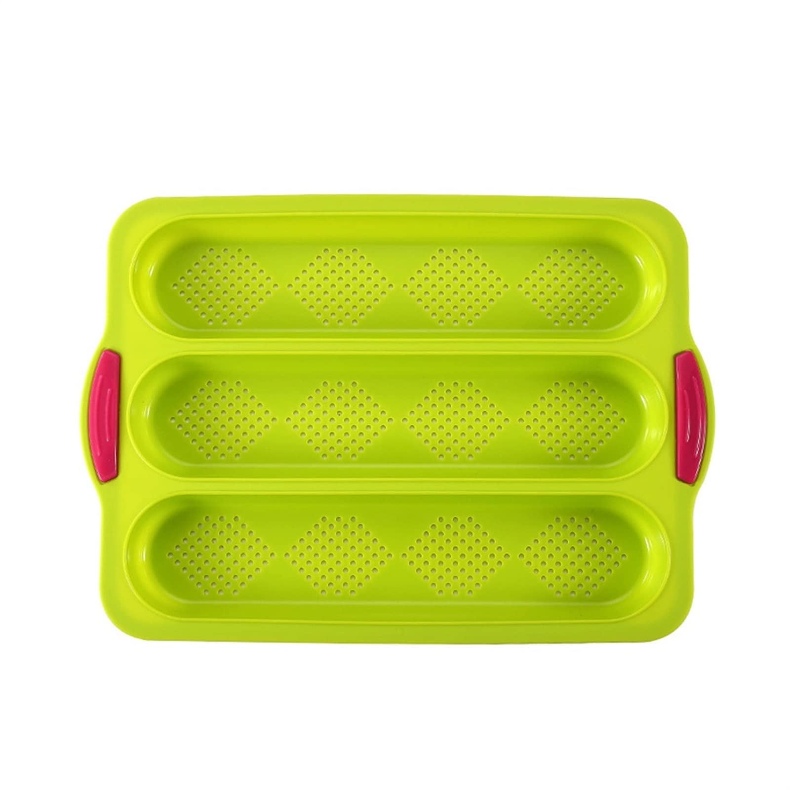 MINKUROW Cake Pan 3 Slots Vent Hole Design Insulated Handle Easy ...