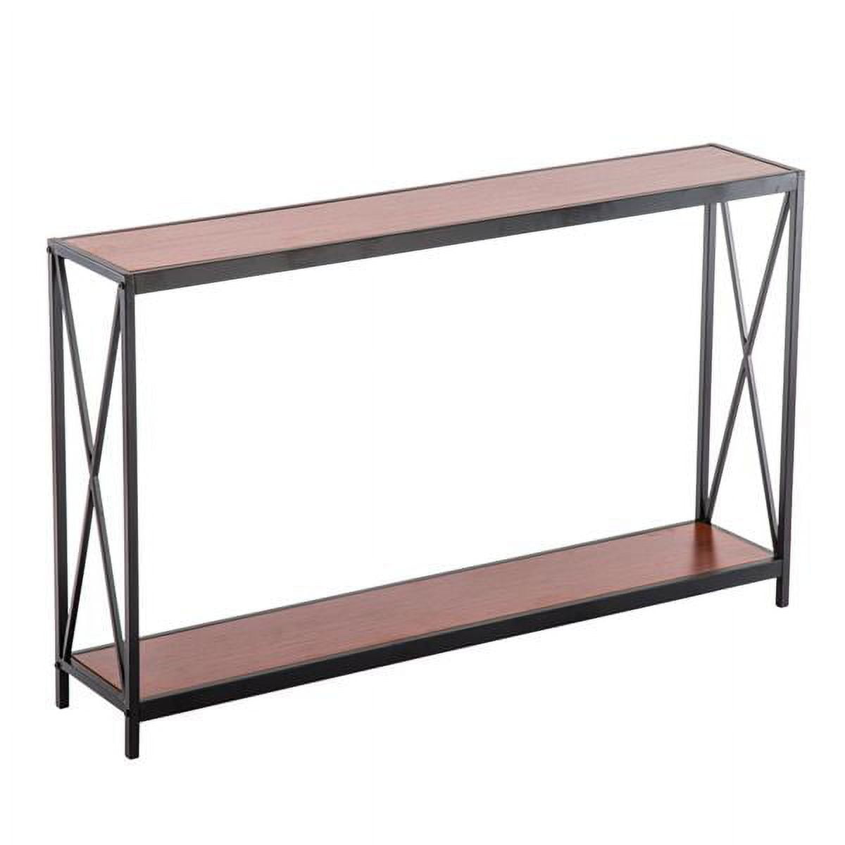 MINKUROW Console Table,Industrial Entryway Table,Narrow Sofa Table with ...