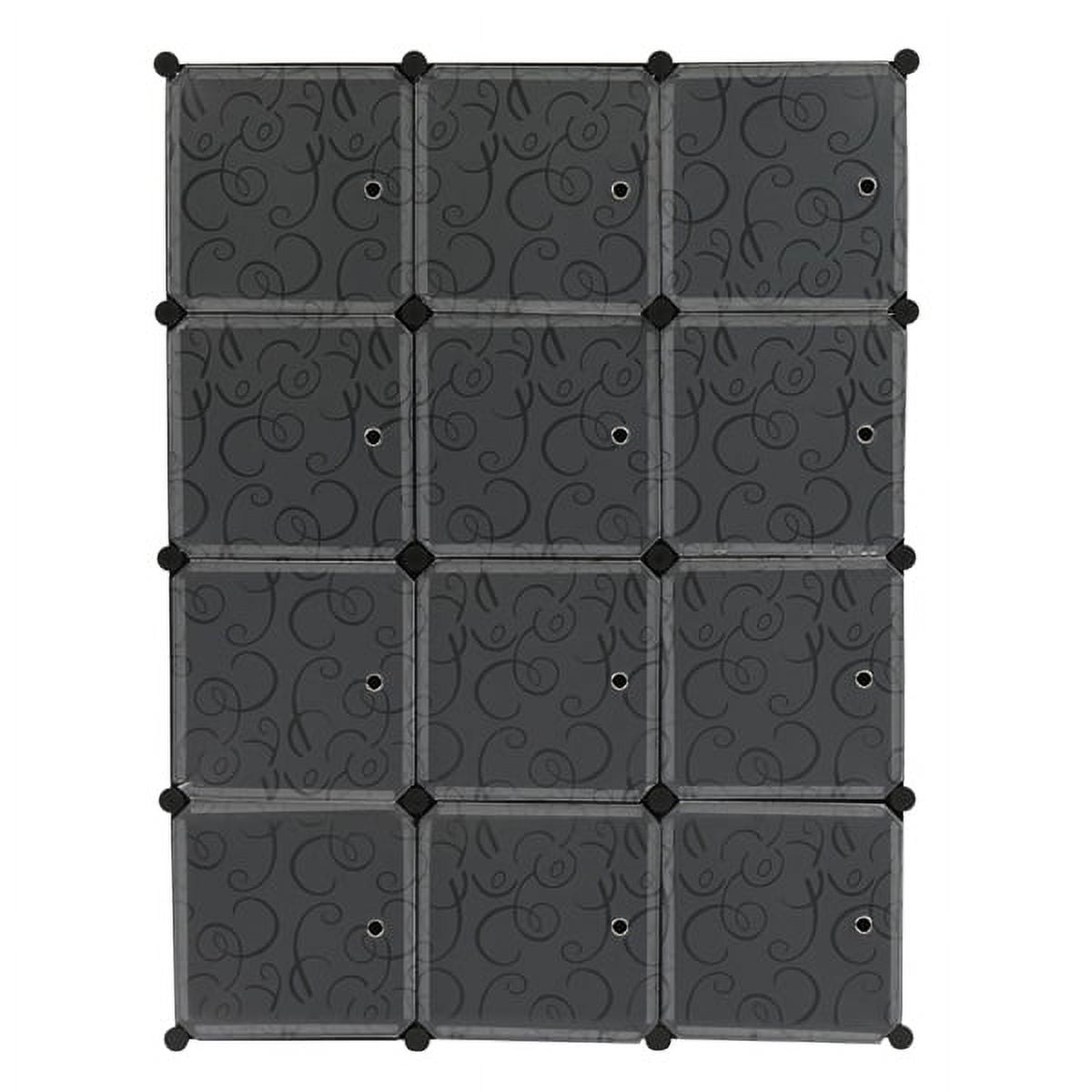 MINKUROW Cube Storage Organizer,12 DIY Plastic Closet Organizer Cabinet ...