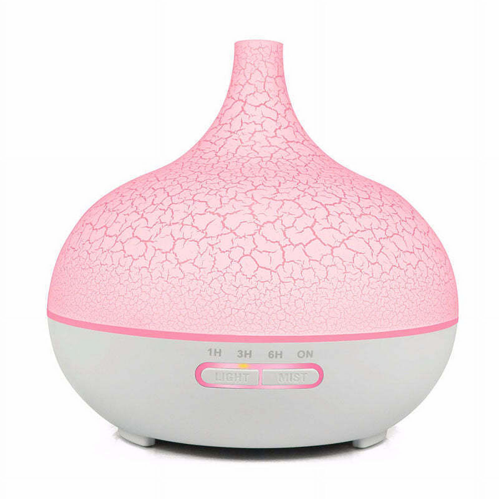 MINKUROW Dark Wood and Glass Ultrasonic Aroma Diffuser with Bluetooth ...