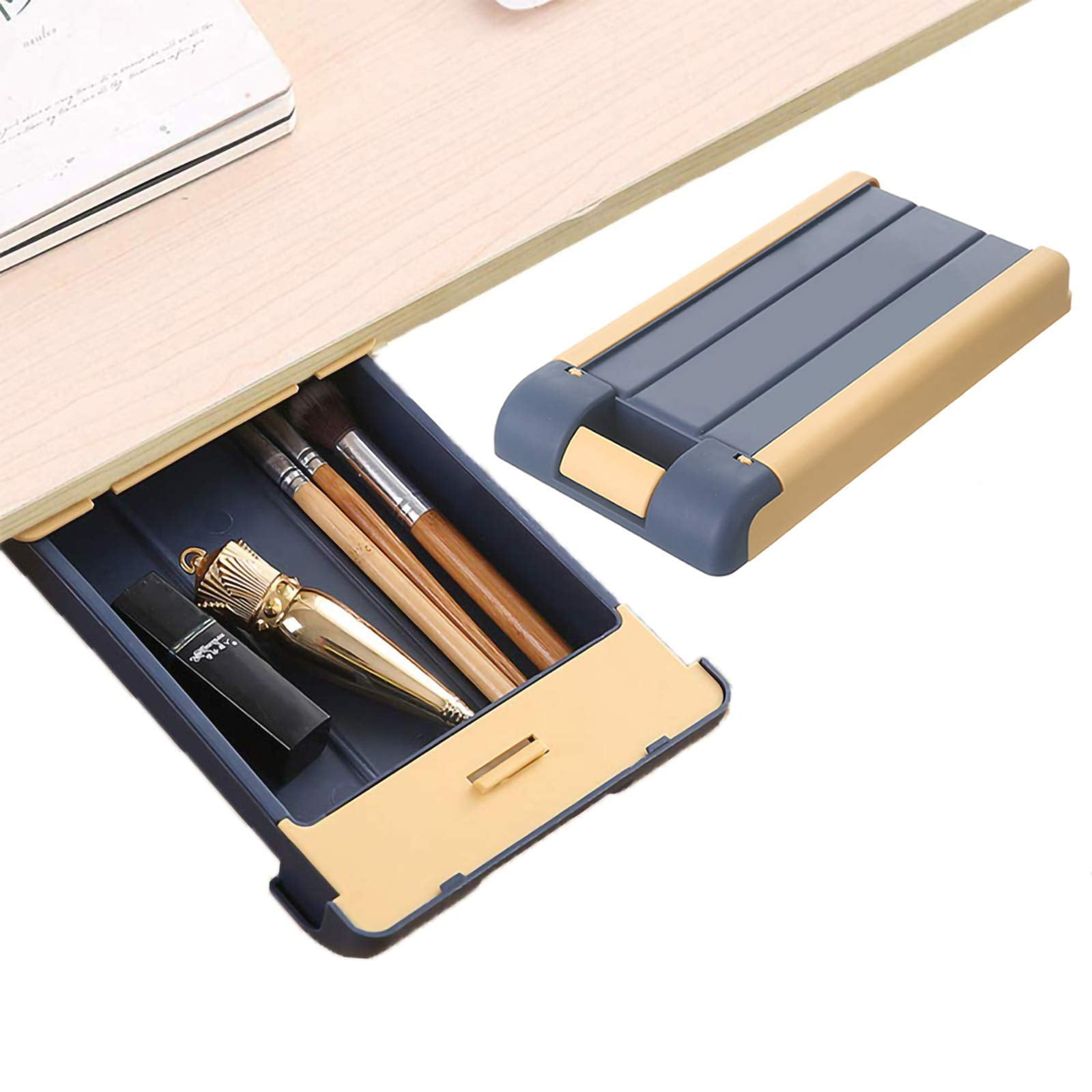 MINKUROW Desk Drawer,Under Table Drawer,Hidden Self-Adhesive Pencil ...