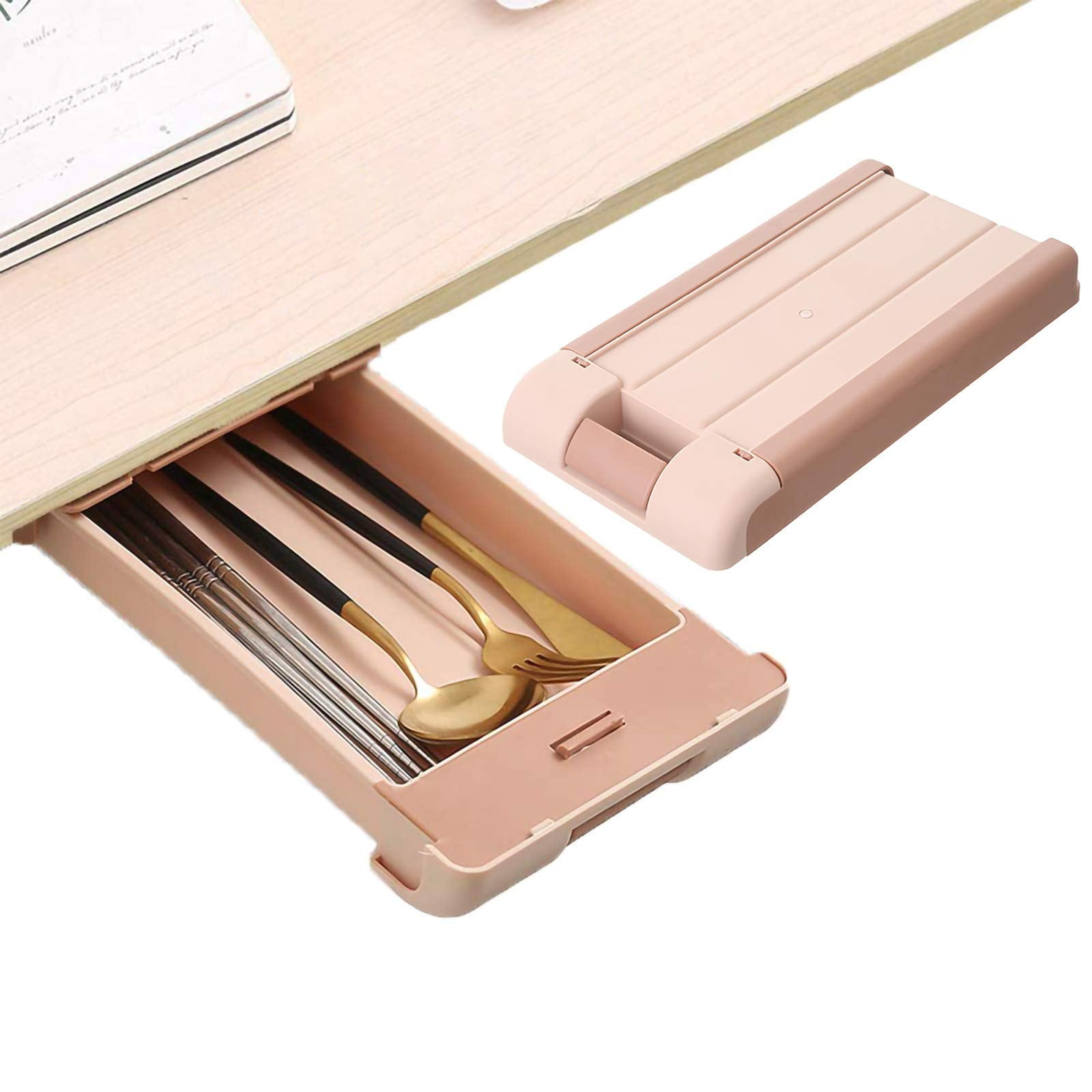 MINKUROW Desk Drawer,Under Table Drawer,Hidden Self-Adhesive Pencil ...