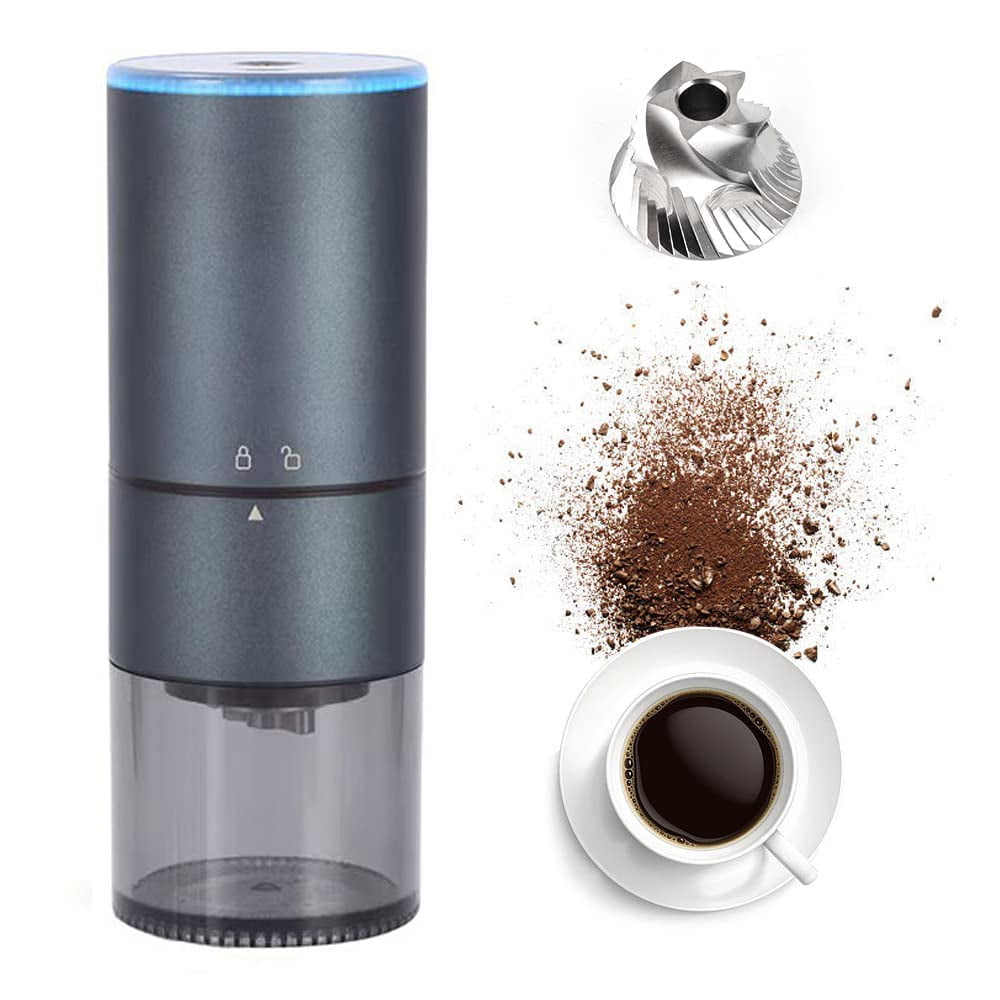 MINKUROW Electric Coffee Grinder,Rechargeable Mini Coffee Grinder With ...