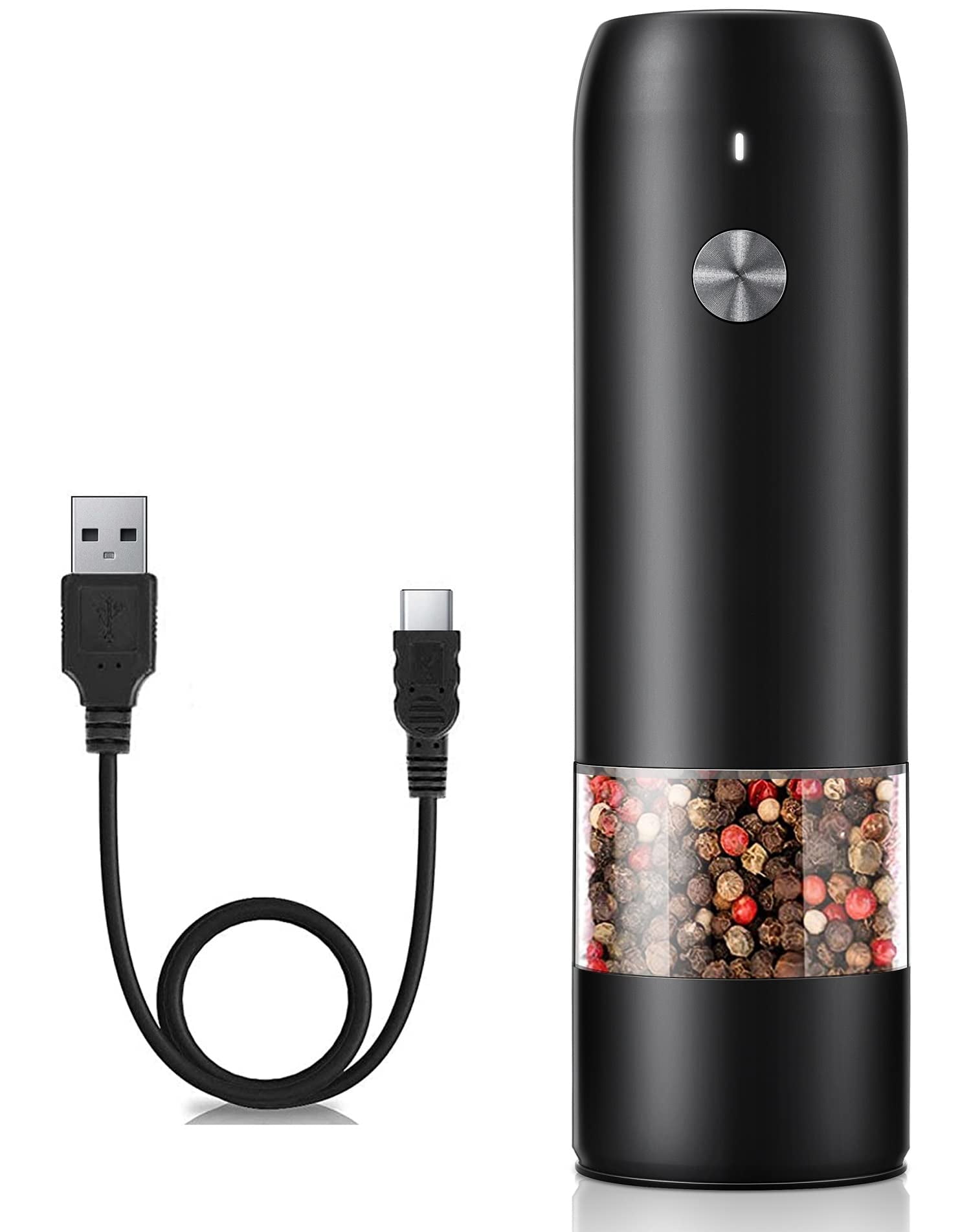 MINKUROW Electric Pepper or Salt Grinder - No Battery Needed Modern ...