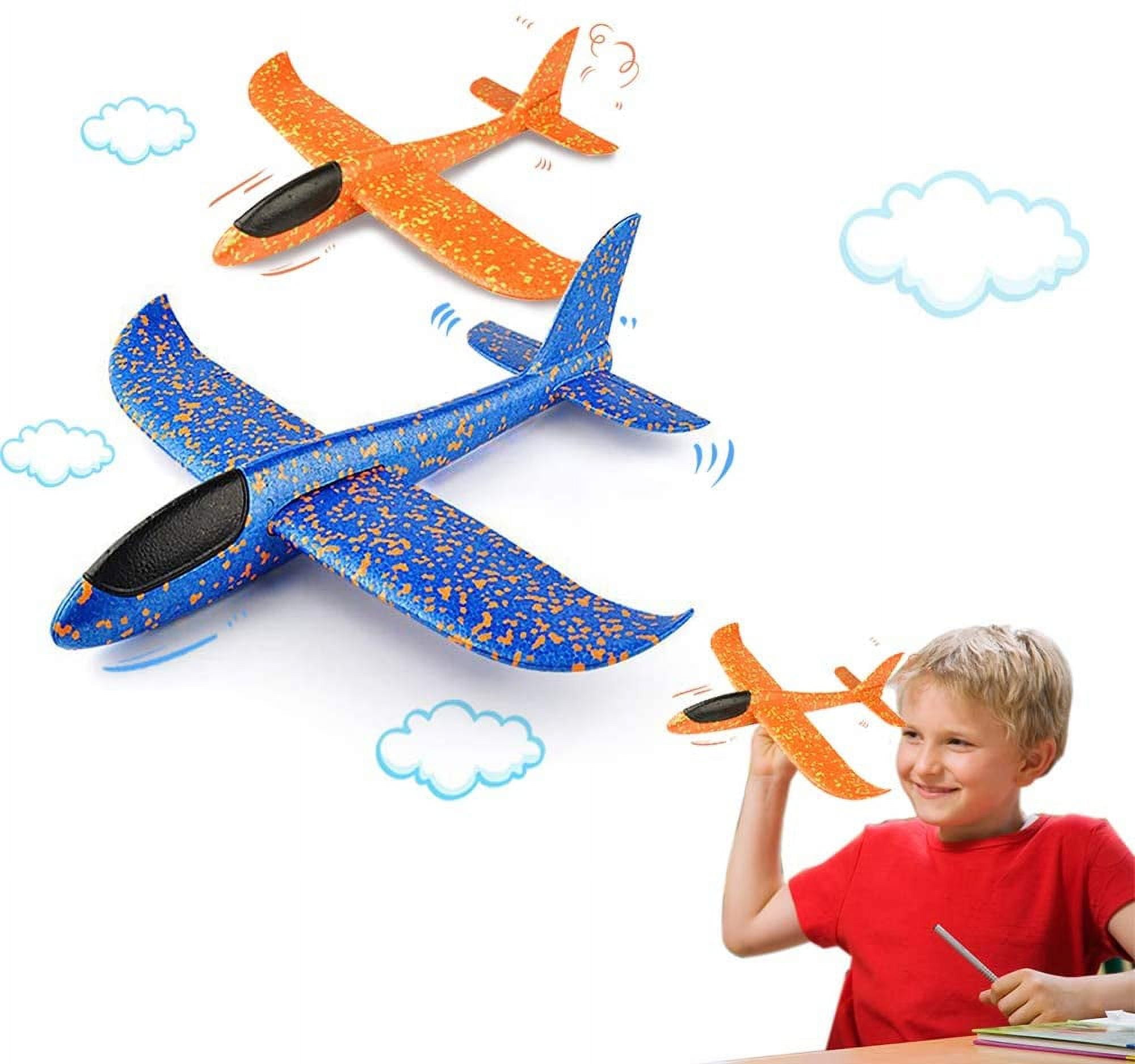 MINKUROW Glider,2 Pieces Ejection Foam Glider,Airplane Toys,Kids ...