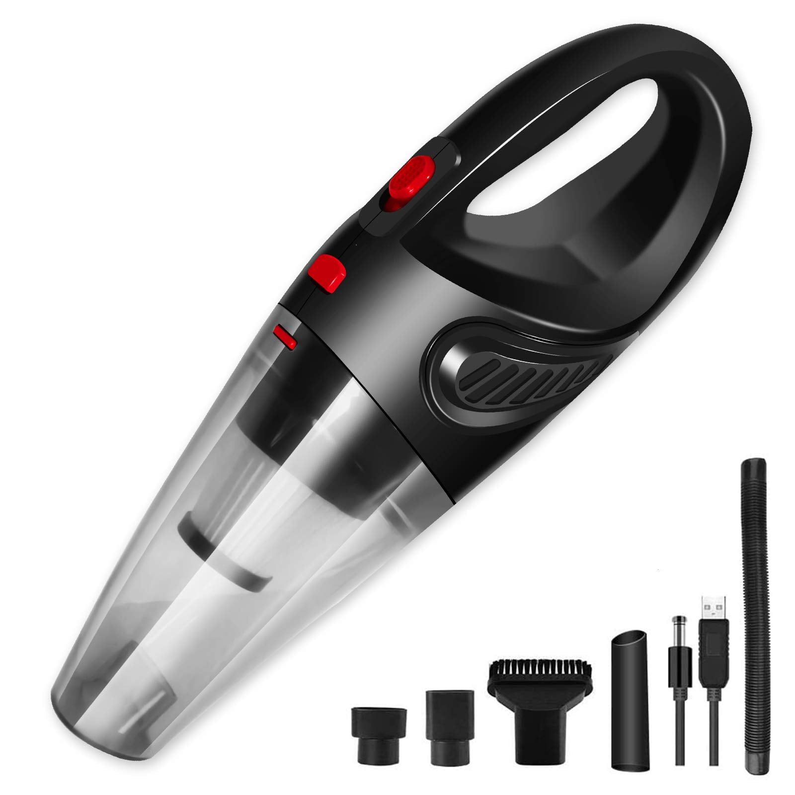 MINKUROW Handheld Vacuum Cordless,Rechargeable Car Vacuum Cordless ...