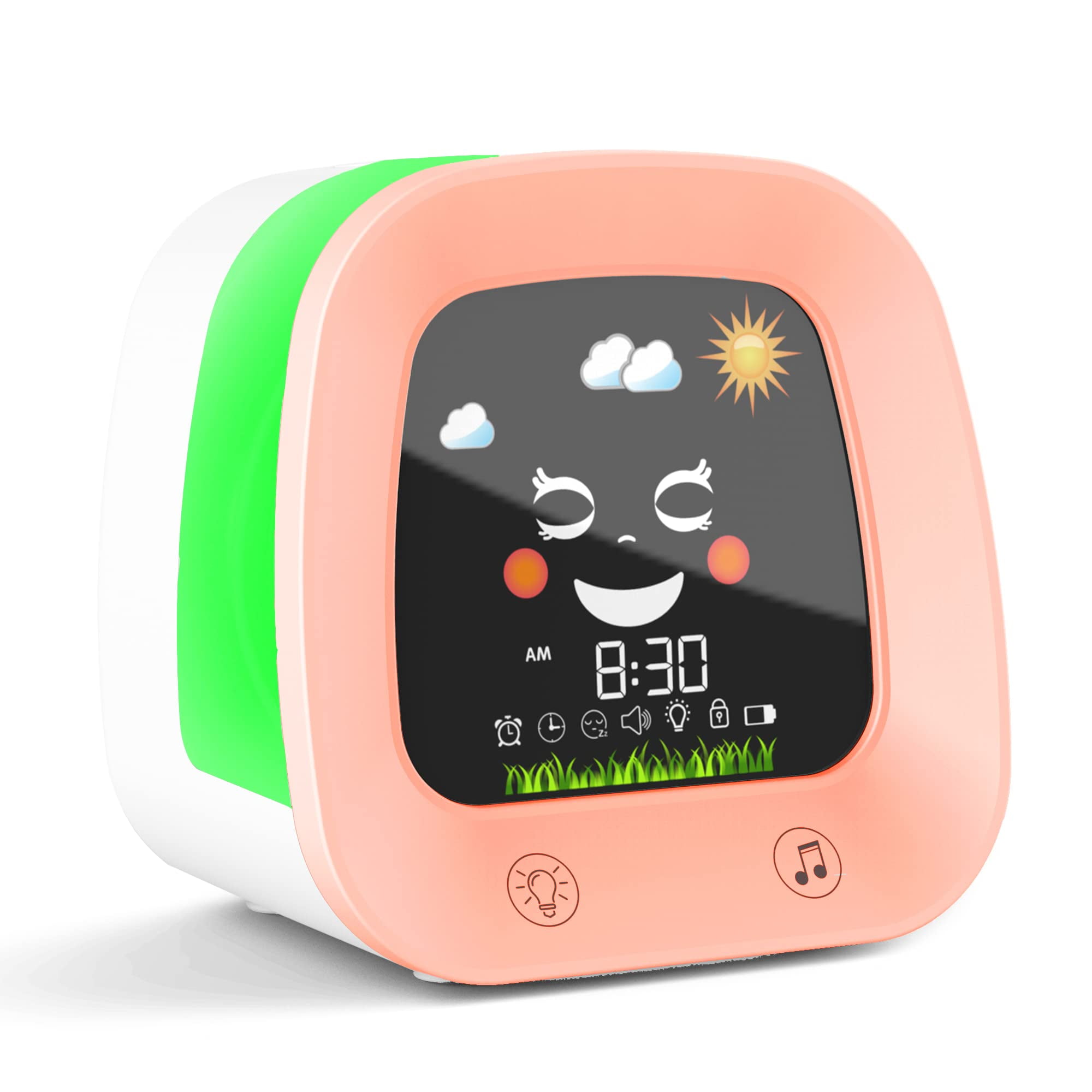 MINKUROW Kids Alarm Clock,Time to Wake Clock Toddlers Sleep Training ...