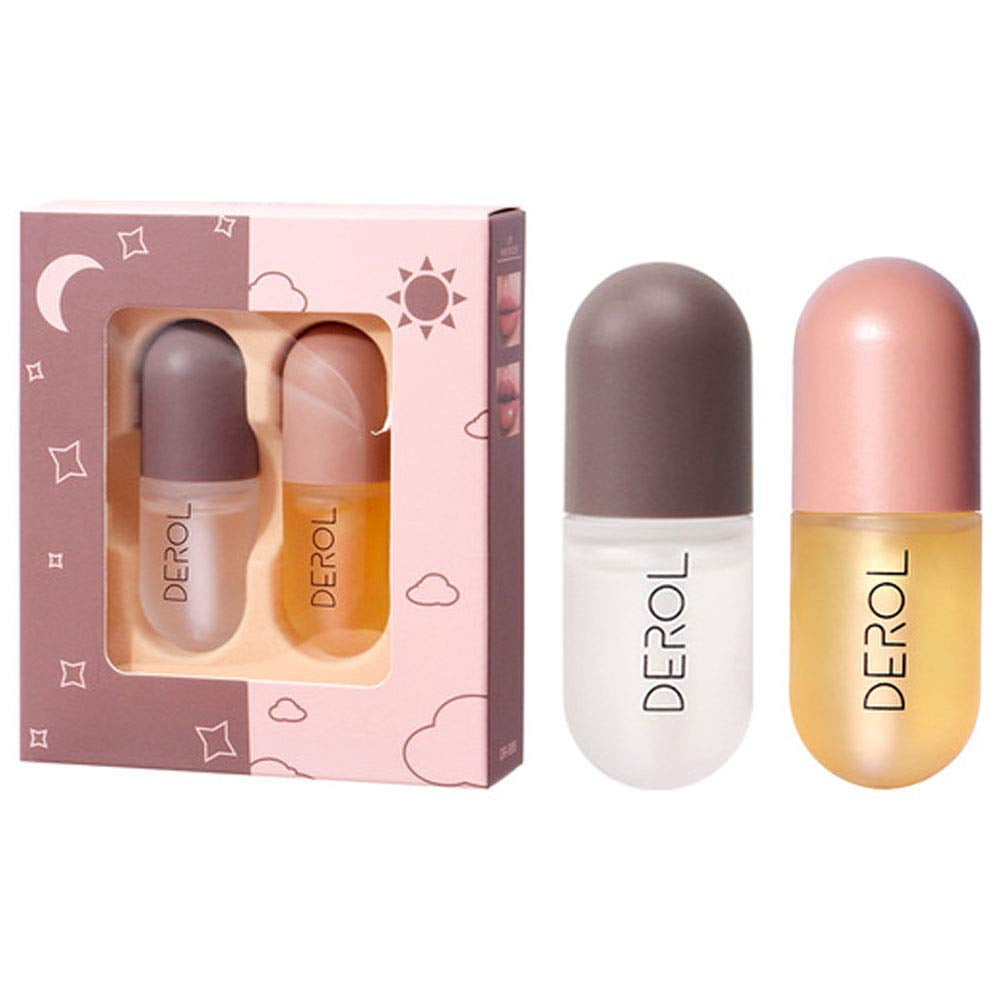 MINKUROW Lip Plumper Set-Natural Lip Plumping and Lip Care Serum/Lip ...