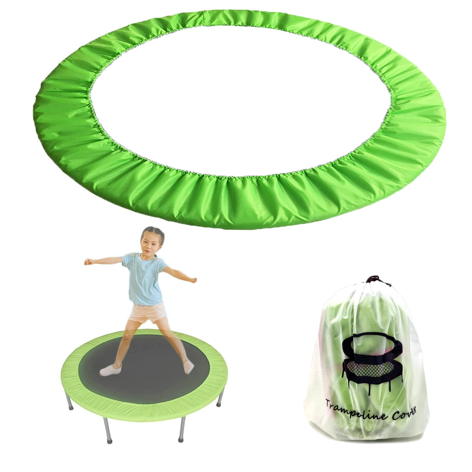 MINKUROW Mini Trampoline Spring Cover 36 Inch Small Trampoline Safety ...
