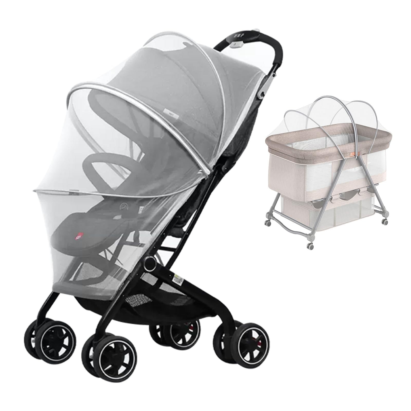 MINKUROW Mosquito Net for Stroller,Encrypted Stroller Mosquito Net Full ...