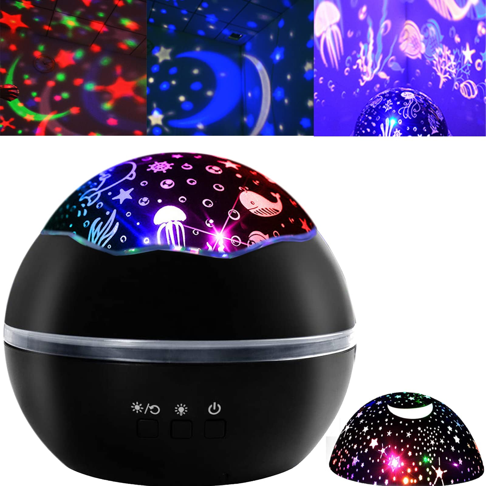 MINKUROW Night Light for Kids Star Projector Fun Gift for Children boy ...